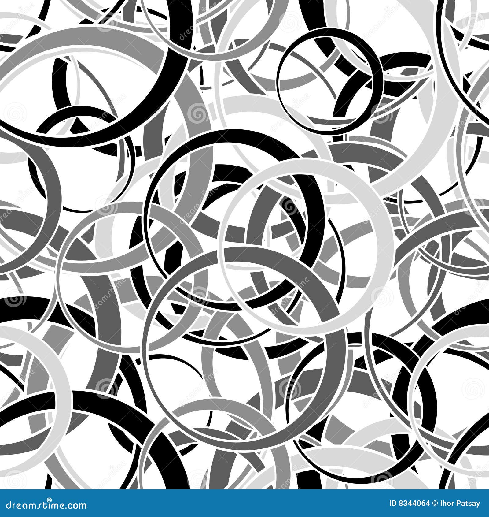 Seamless circle pattern stock vector. Illustration of design - 8344064