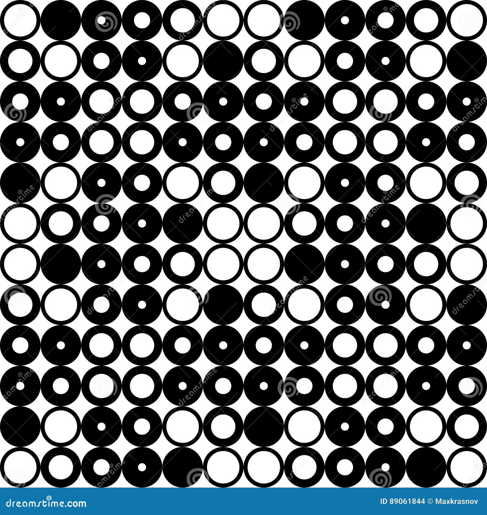 Seamless Circle Pattern stock vector. Illustration of background - 89061844