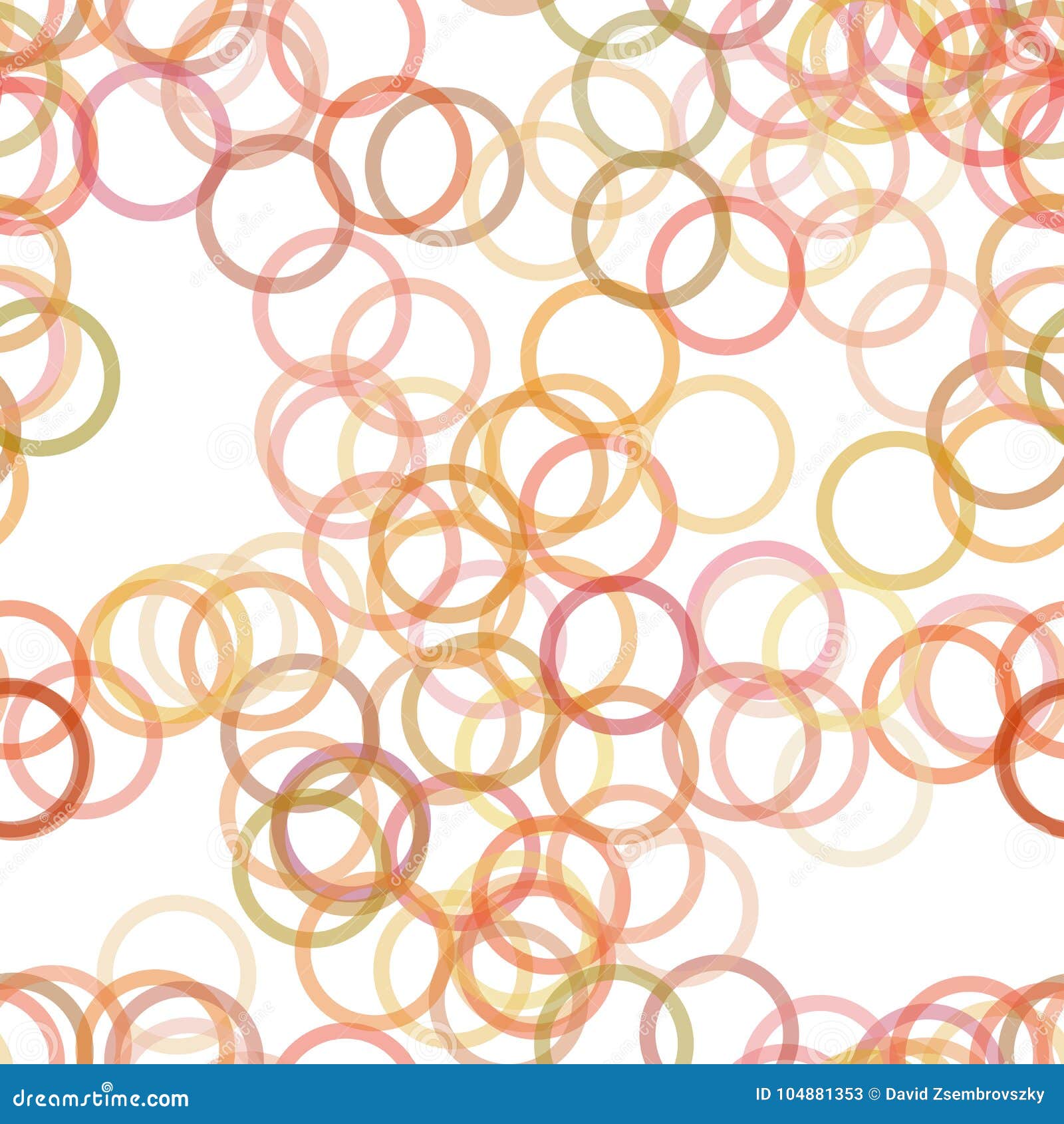 Seamless Circle Pattern Background - Vector Design from Rings with ...