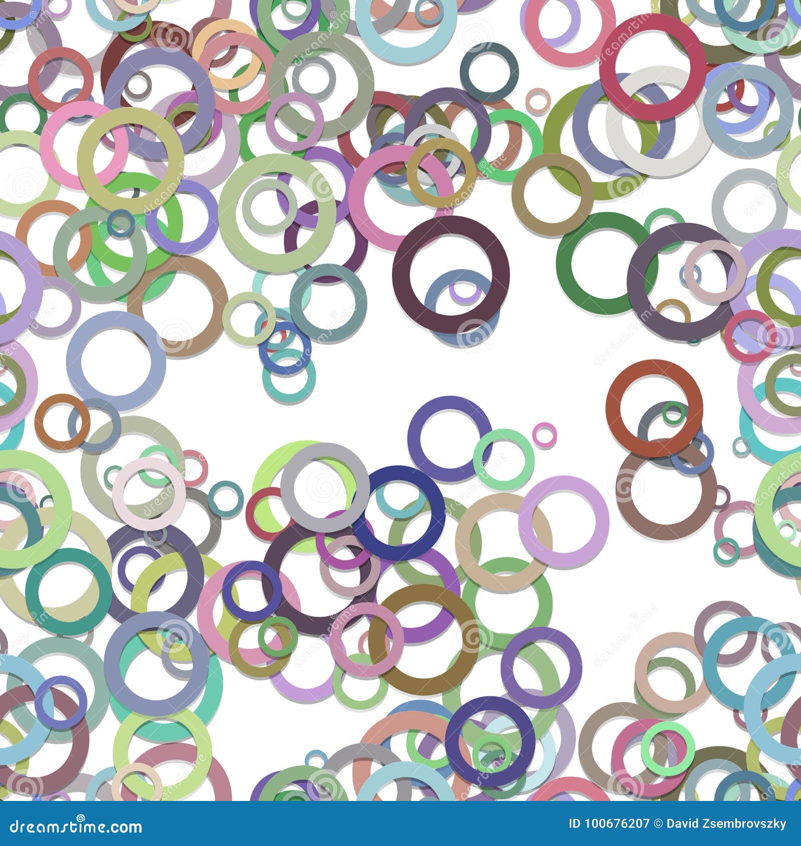 Seamless Circle Pattern Background - Vector Illustration from Colorful ...