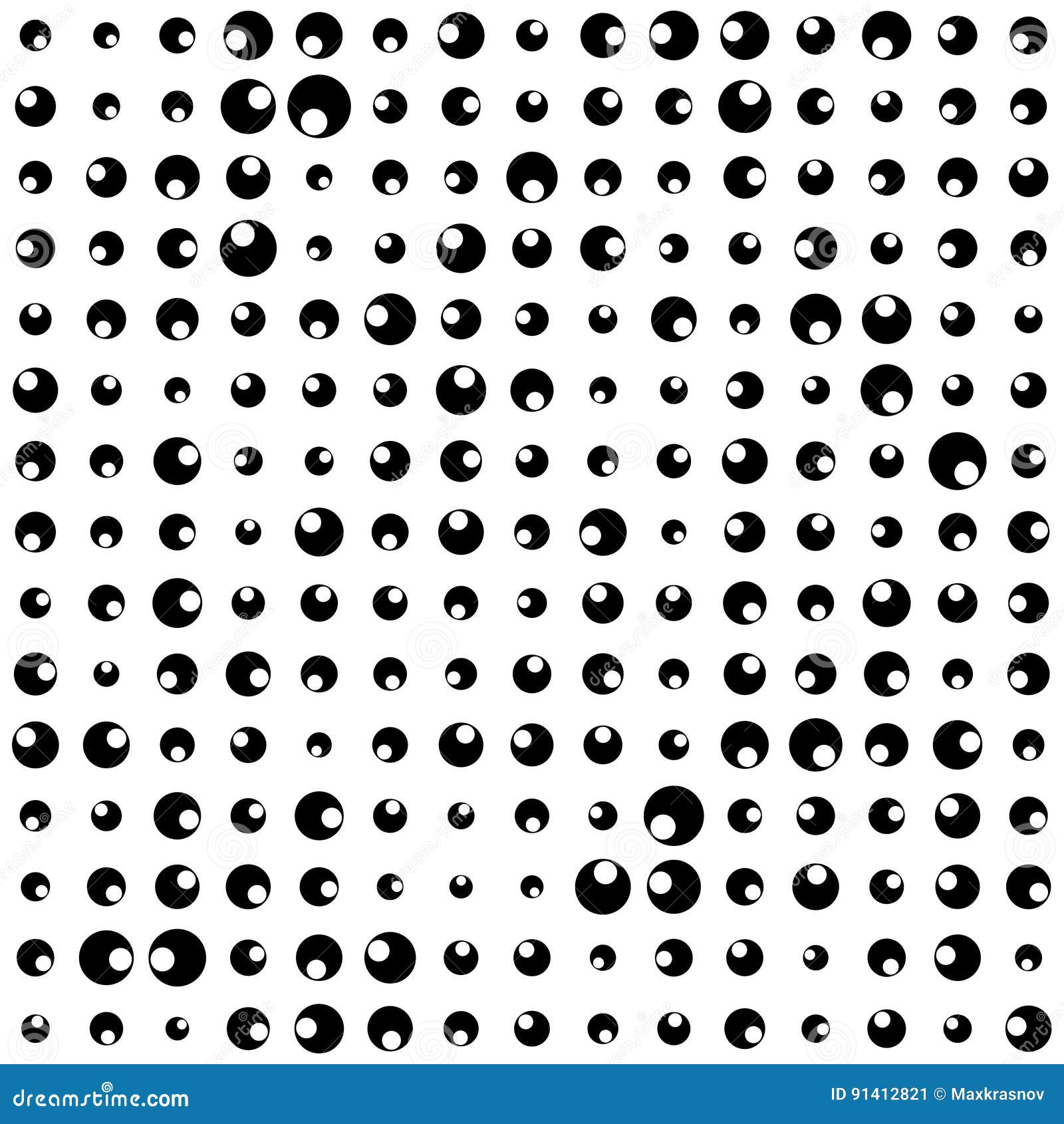 Seamless Circle Pattern stock vector. Illustration of regular - 91412821