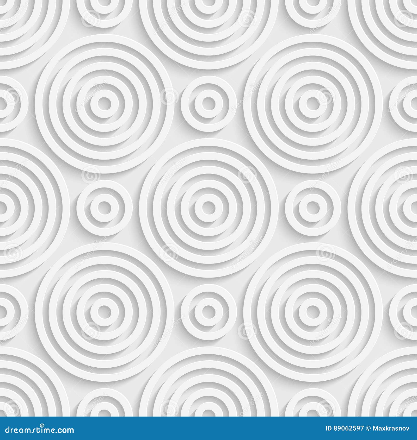 Seamless Circle and Ring Pattern Stock Vector - Illustration of lattice ...