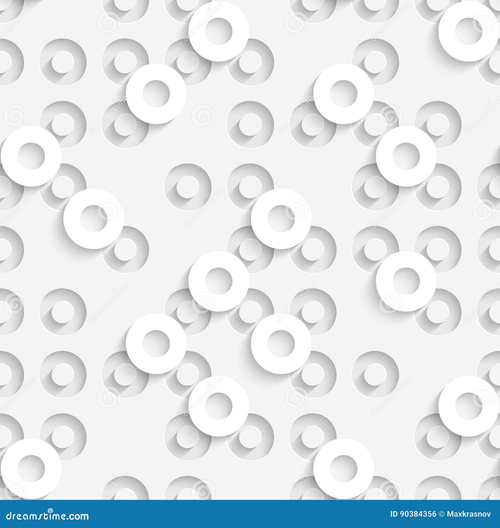 Seamless Circle and Ring Pattern Stock Vector - Illustration of grid ...