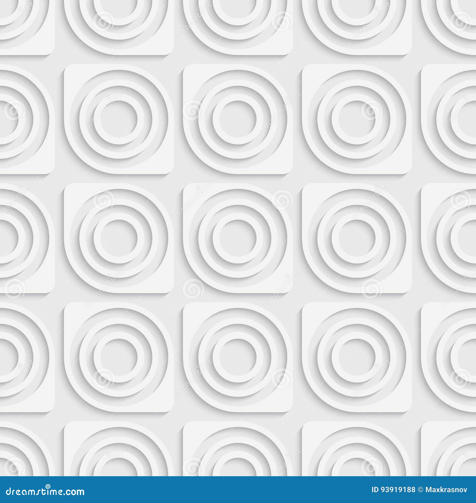 Seamless Circle and Ring Pattern Stock Vector - Illustration of origami ...