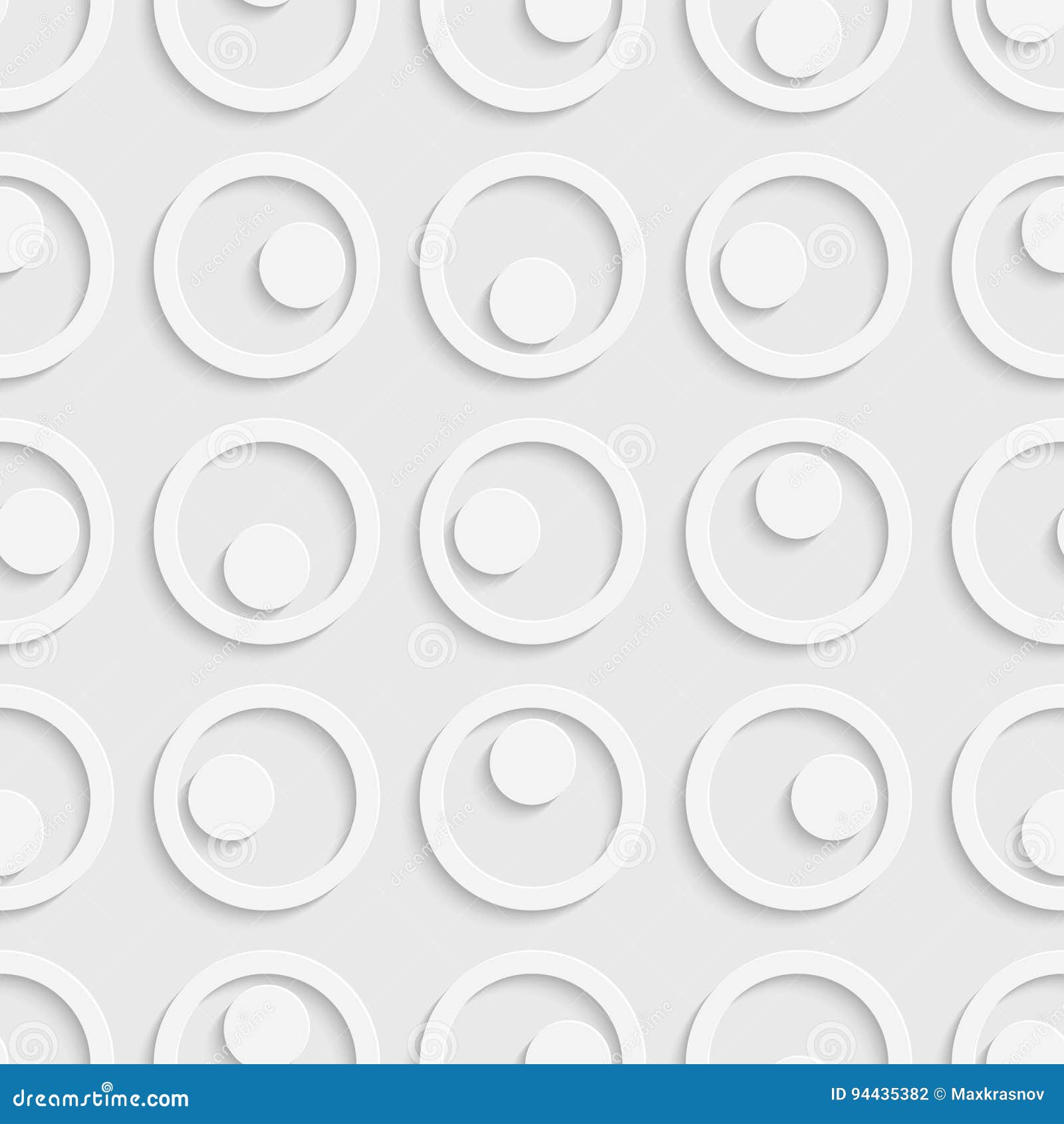 Seamless Circle and Ring Pattern Stock Vector - Illustration of ...