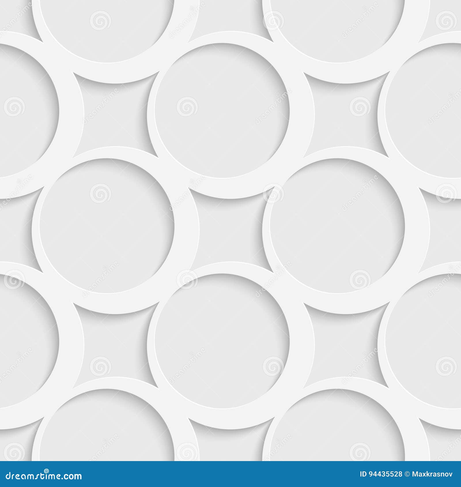 Seamless Circle and Ring Pattern Stock Vector - Illustration of minimal ...