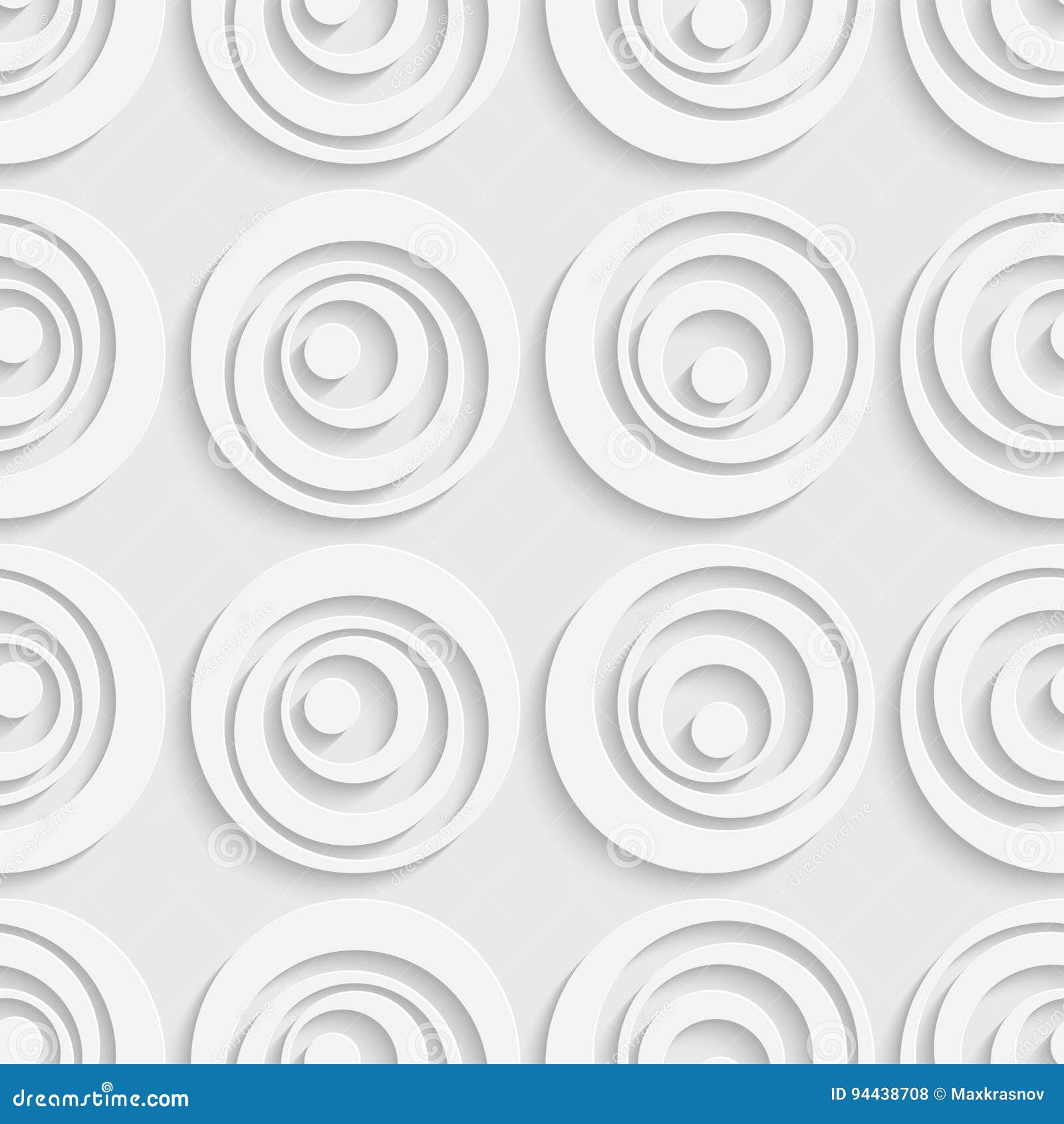 Seamless Circle and Ring Pattern Stock Vector - Illustration of ...