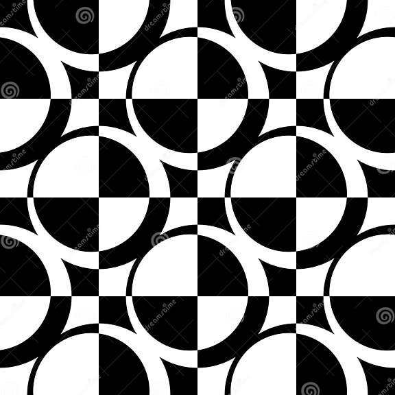Seamless Circle and Square Pattern Stock Vector - Illustration of ...