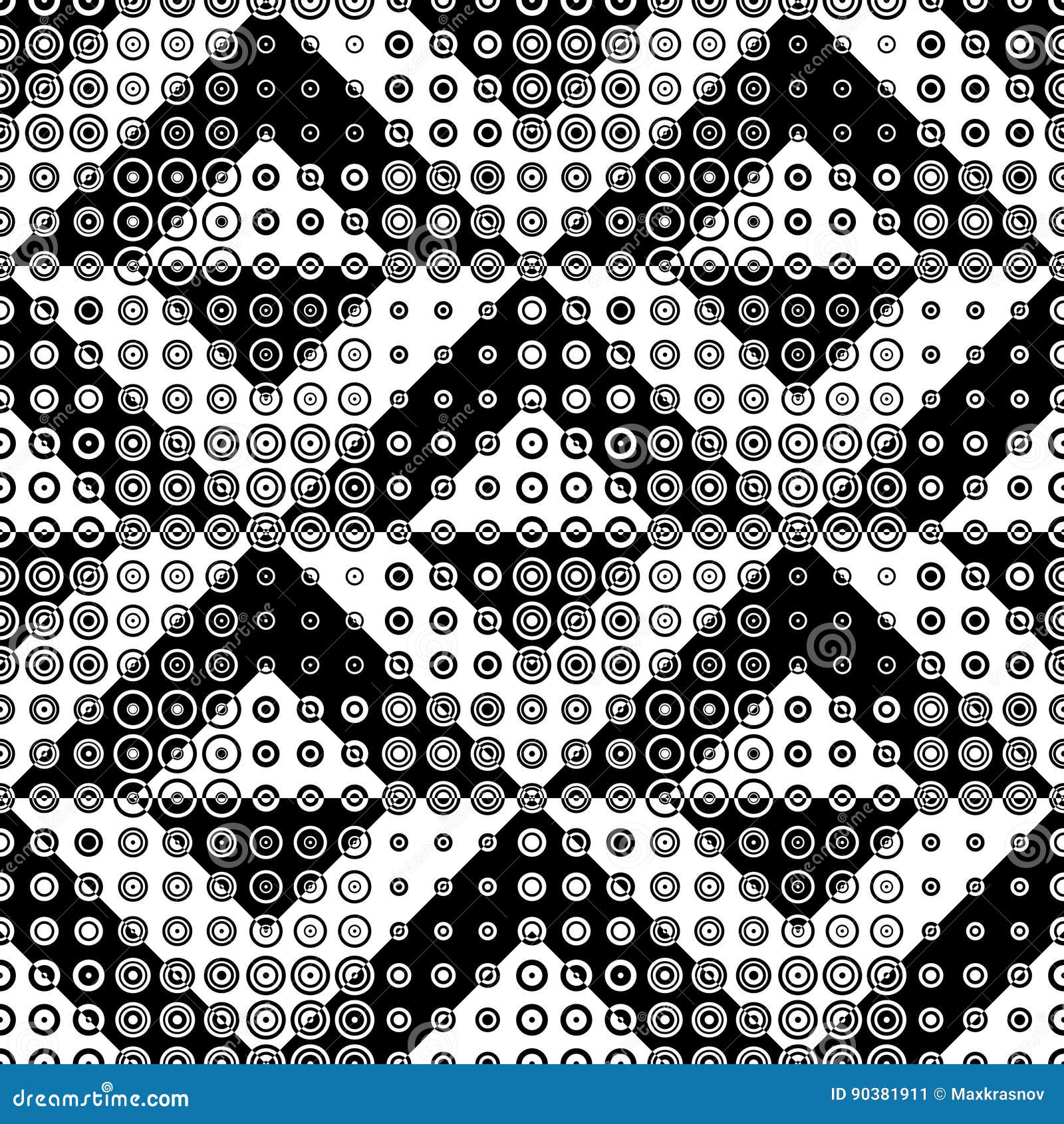 Seamless Circle, Square and Triangle Pattern Stock Vector ...