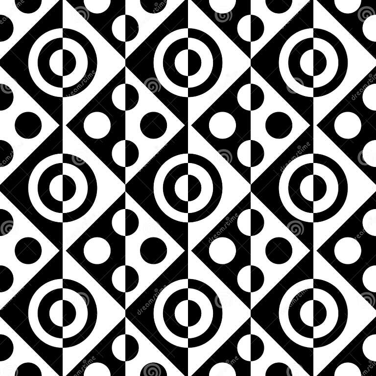 Seamless Circle, Square and Triangle Pattern Stock Vector ...