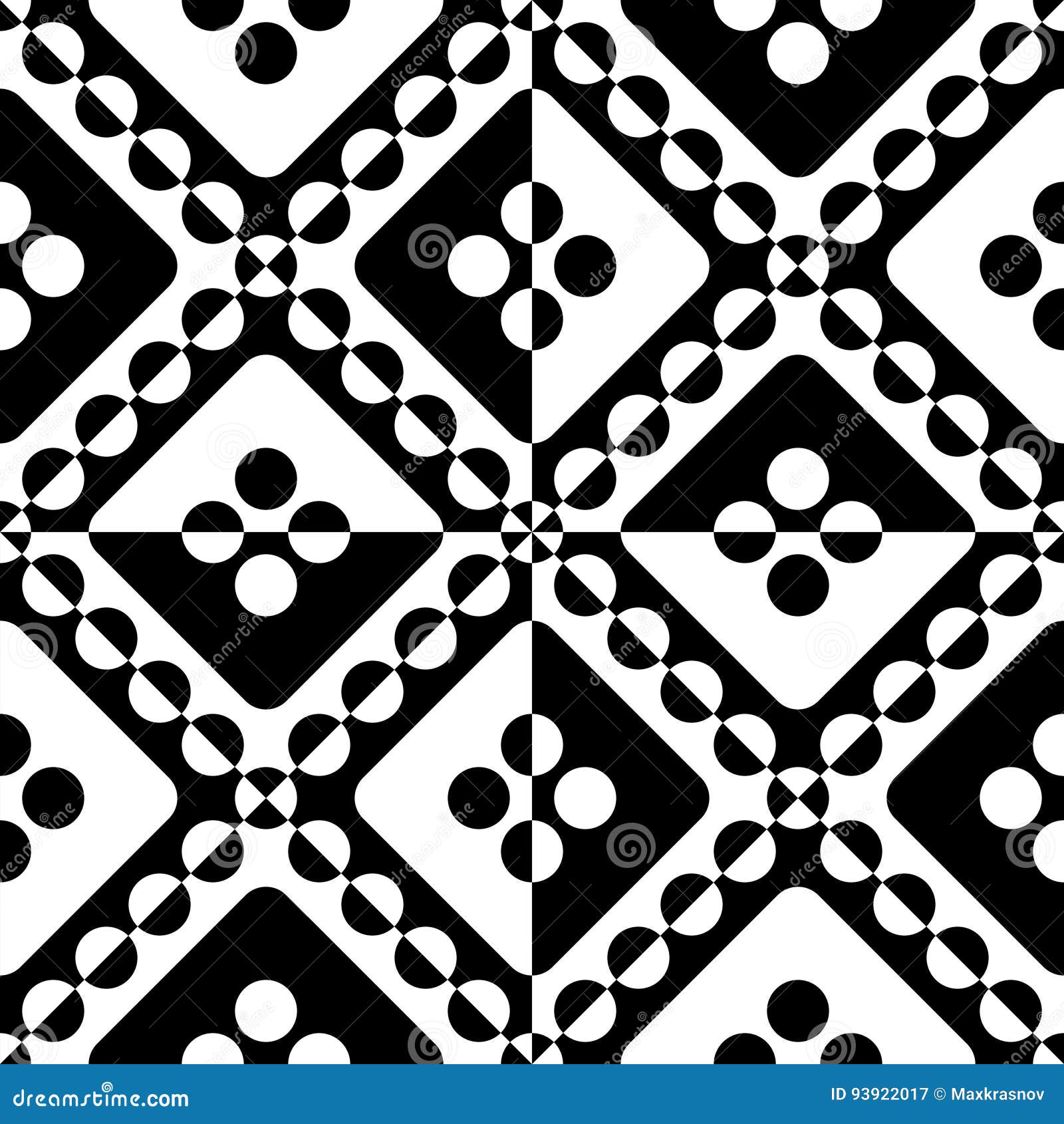 Seamless Circle, Square and Triangle Pattern Stock Vector ...