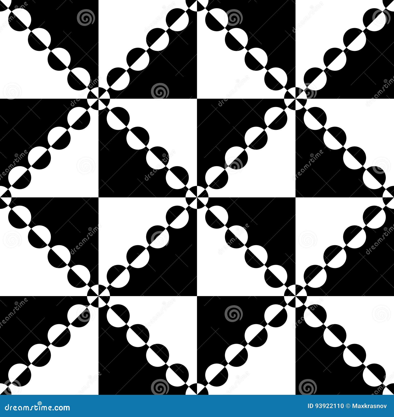 Seamless Circle, Square and Triangle Pattern Stock Vector ...