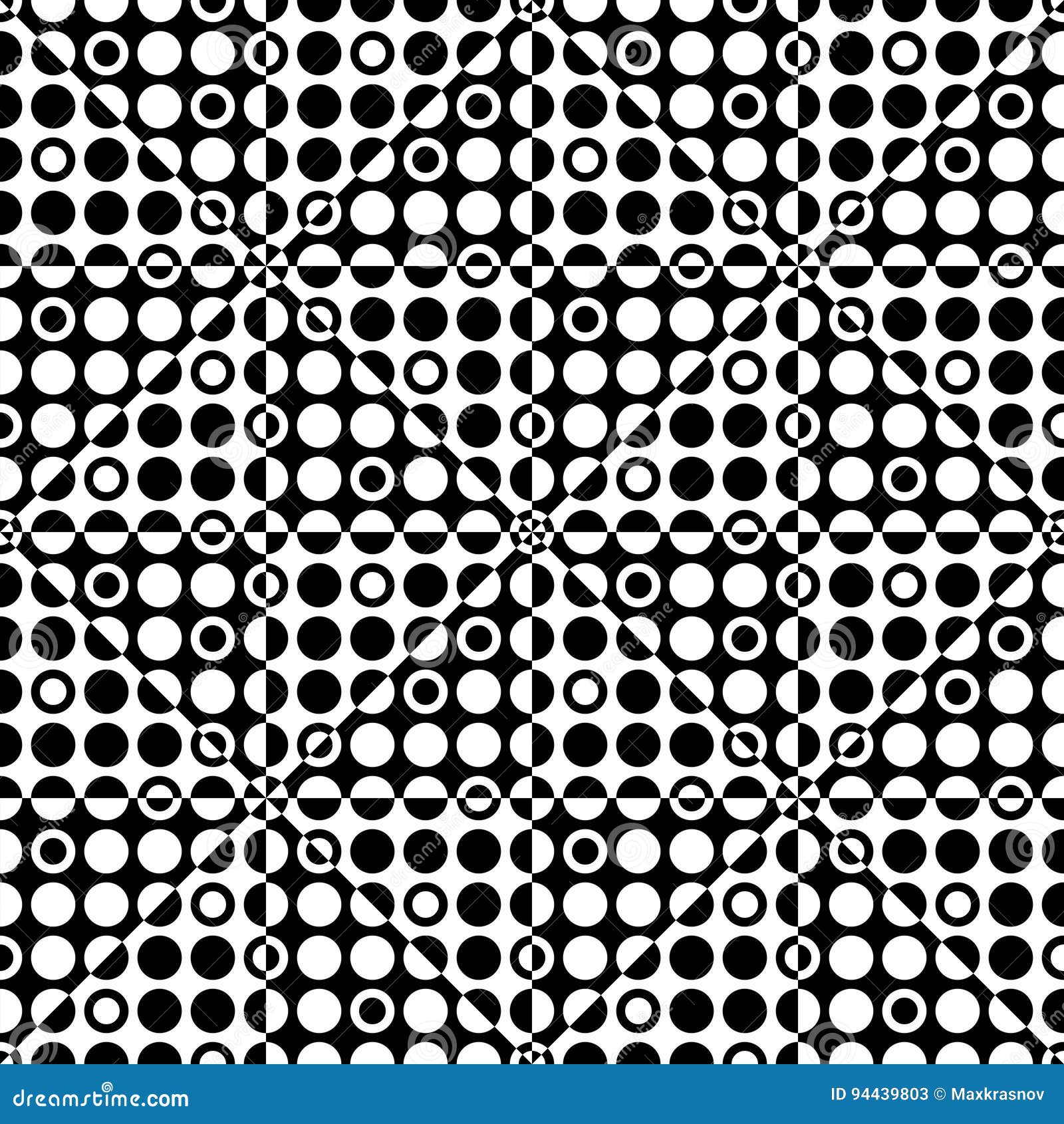 Seamless Circle, Square and Triangle Pattern Stock Vector ...