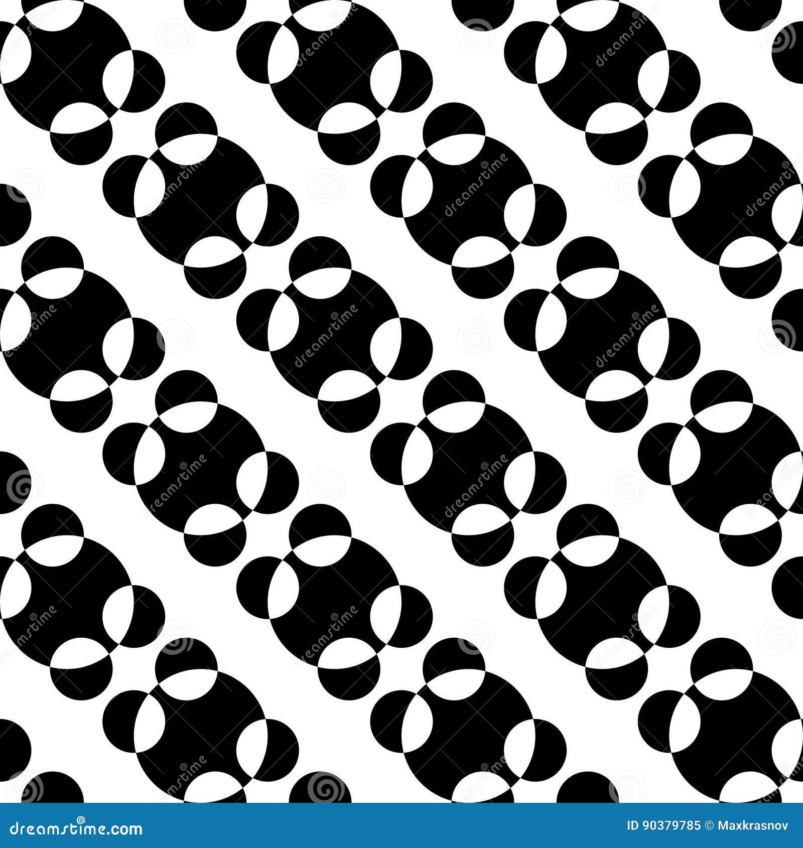 Seamless Circle and Stripe Pattern Stock Vector - Illustration of ...