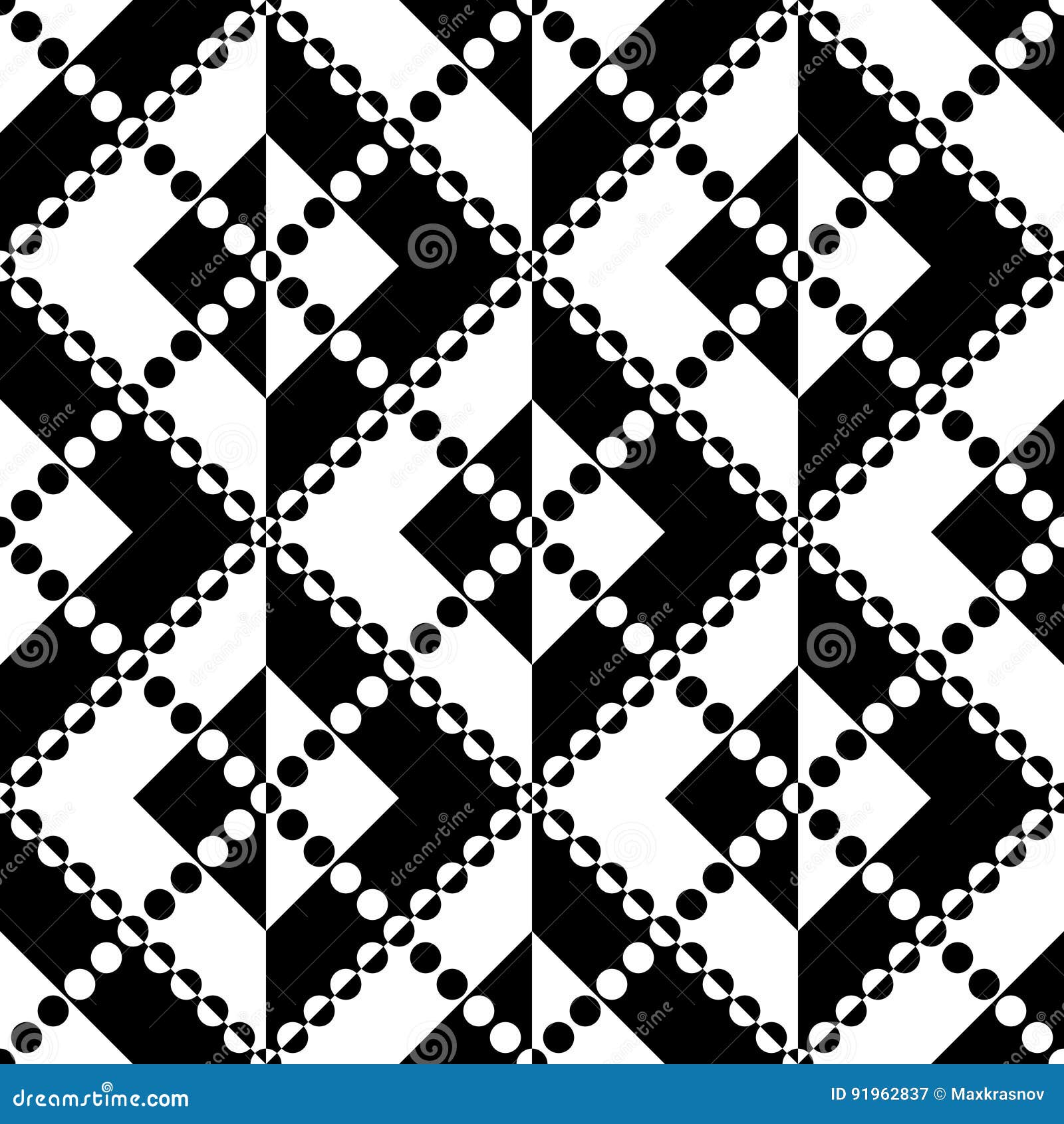 Seamless Circle and Triangle Pattern Stock Vector - Illustration of ...