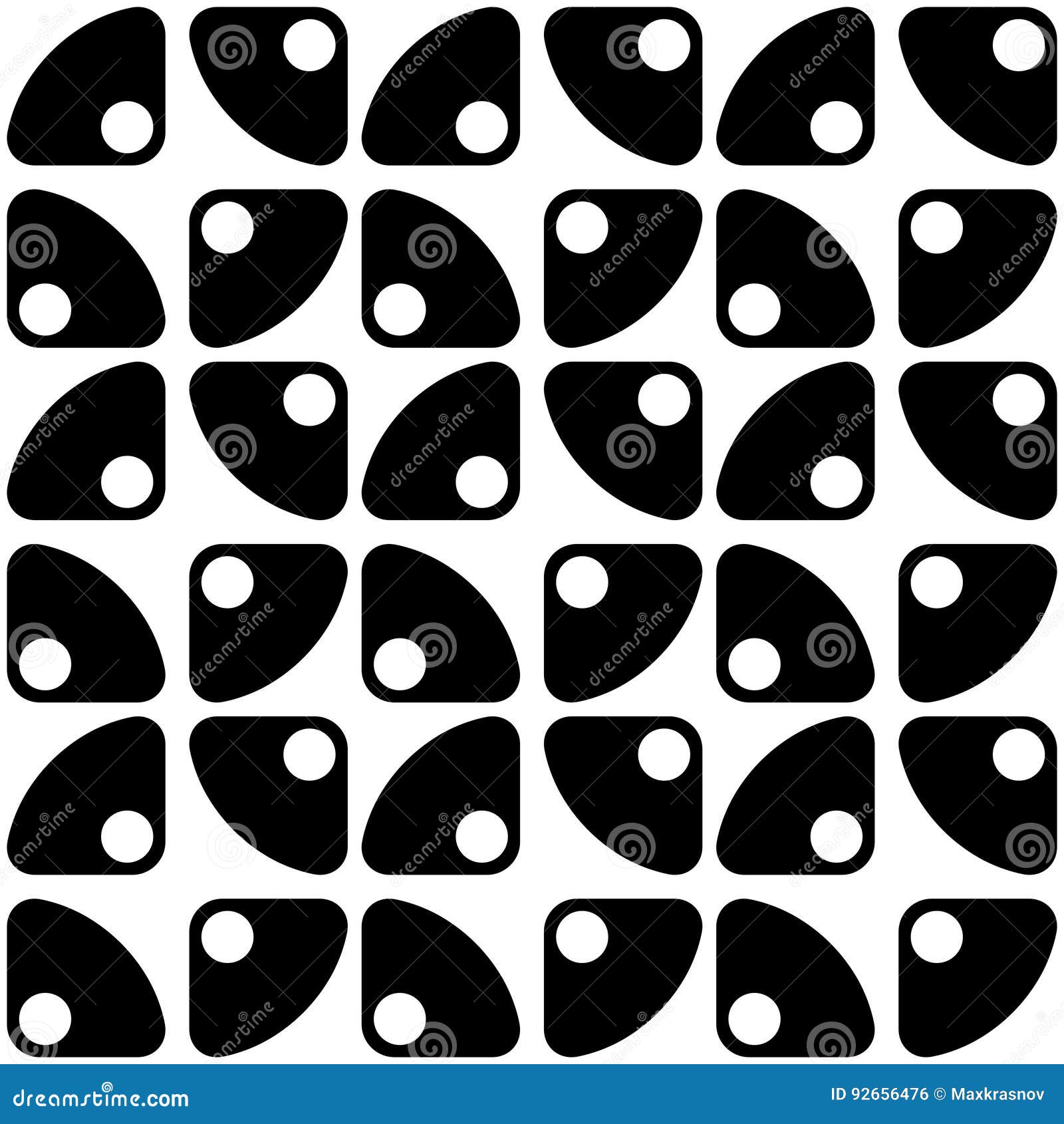 Seamless Circle and Triangle Pattern Stock Vector - Illustration of ...