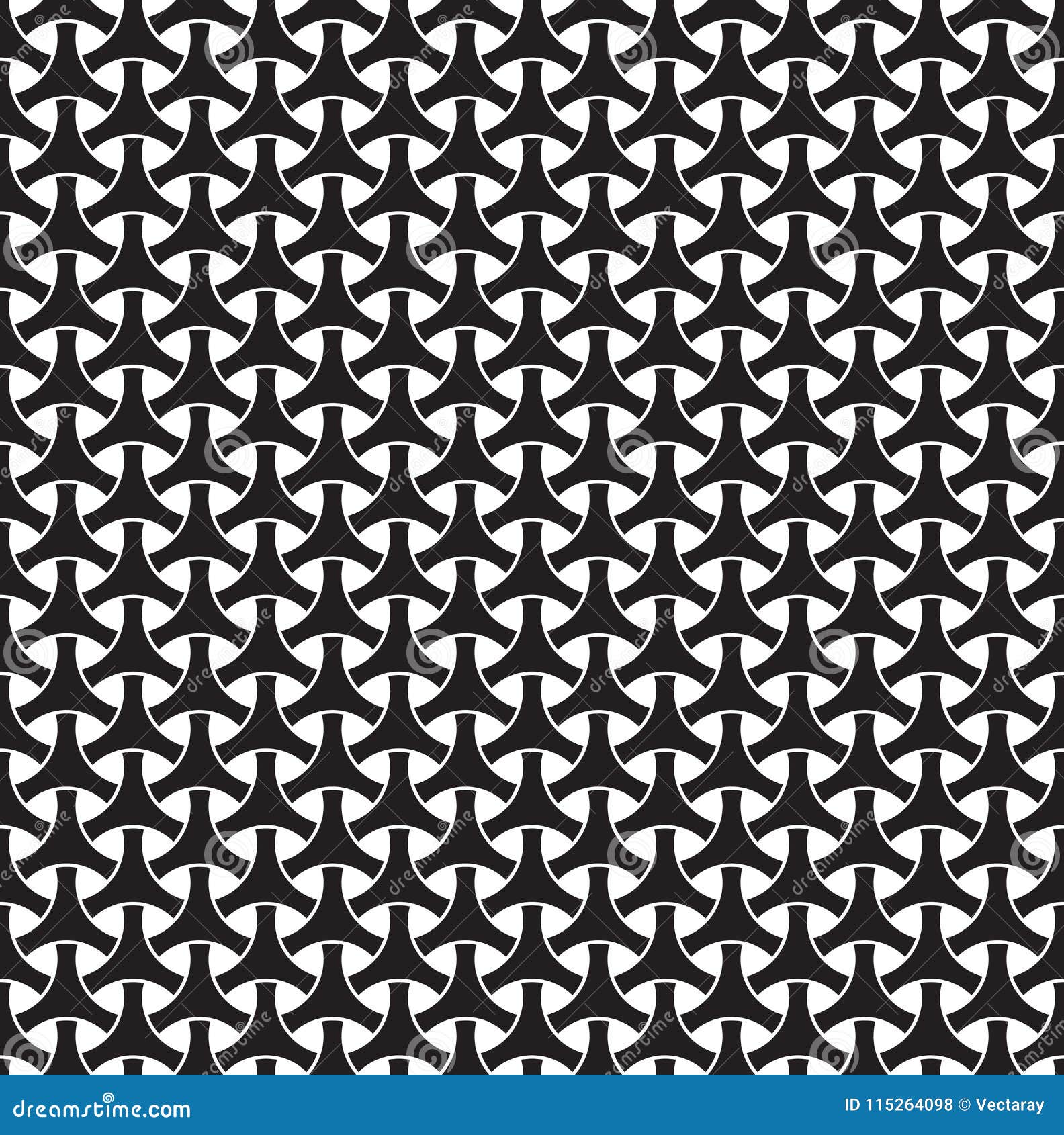 Seamless Circle Weave Geometric Pattern Stock Illustration ...