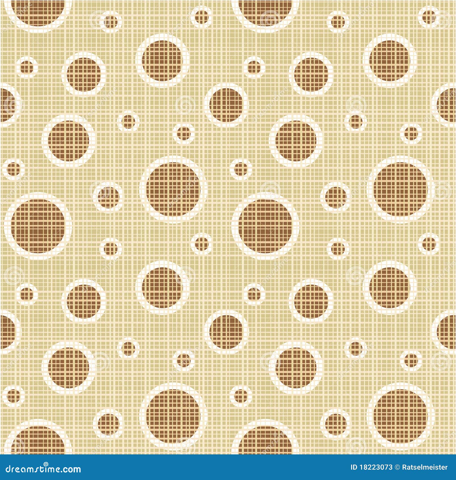 Seamless Circles And Dots Pattern Canvas Stock Vector Illustration Of