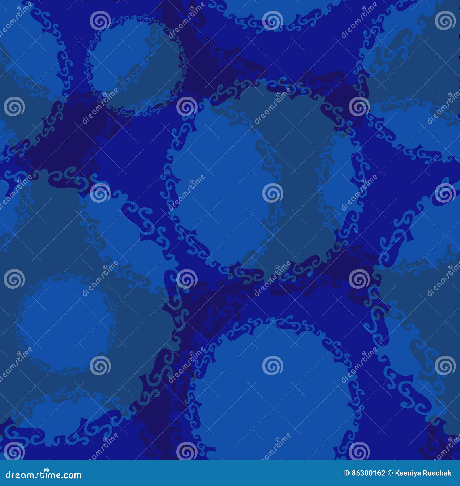 Seamless circles handmade. stock vector. Illustration of design - 86300162