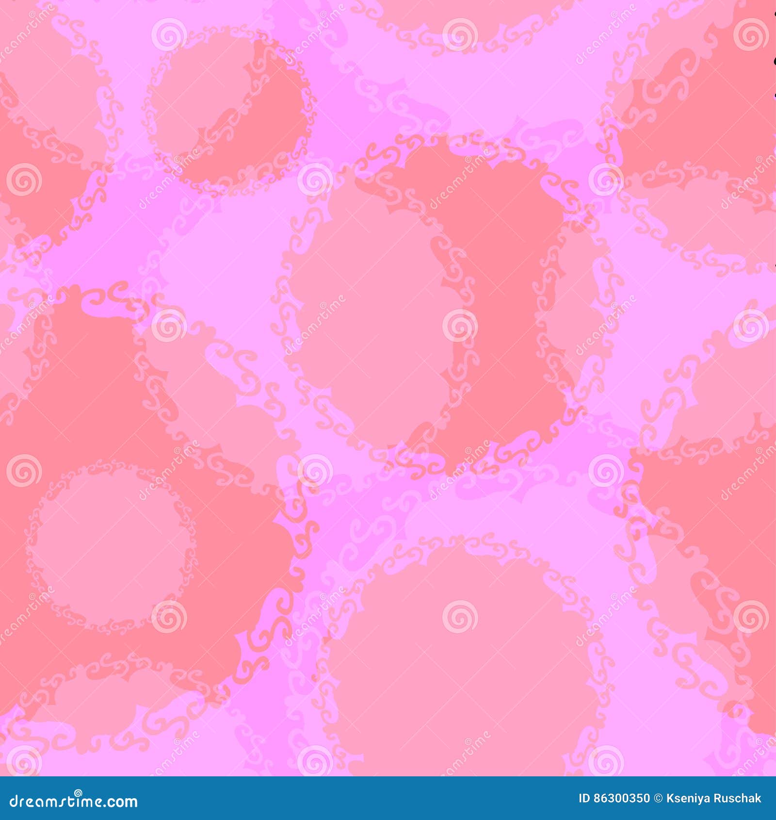 Seamless Circles Handmade. Vector Stock Vector - Illustration of drawn ...