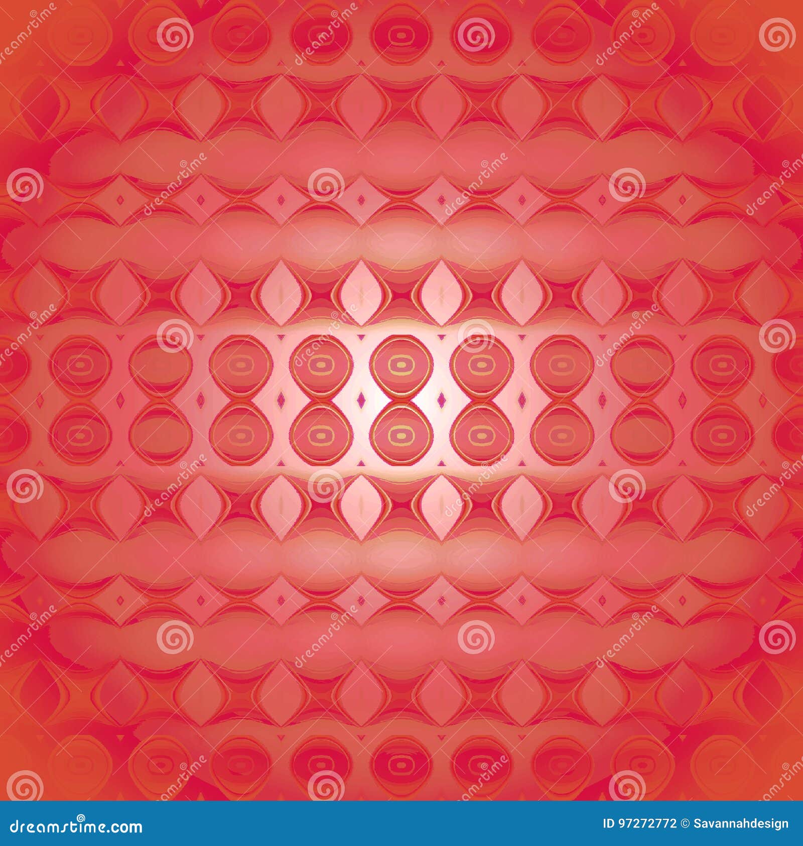 Seamless Circles Pattern Pastel Red Pink Shiny Stock Illustration ...