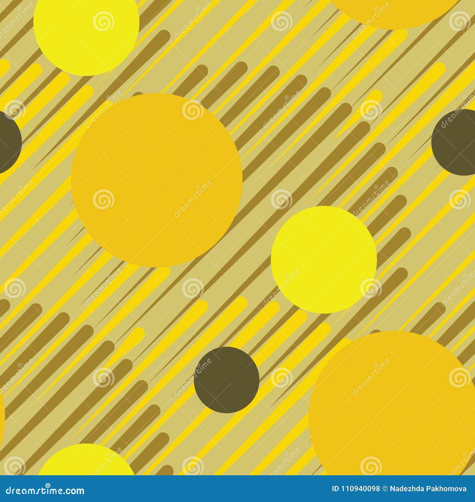 Seamless Circles 80s Retro Pattern Stock Vector - Illustration of ...