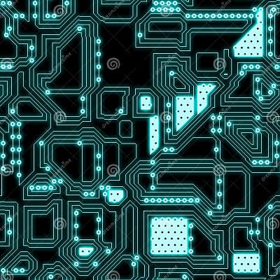 Seamless Circuitry stock illustration. Illustration of engineering ...