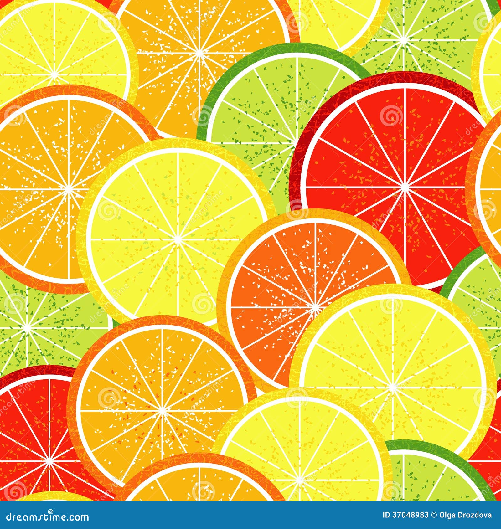 Seamless citrus pattern stock vector. Illustration of seamless - 37048983