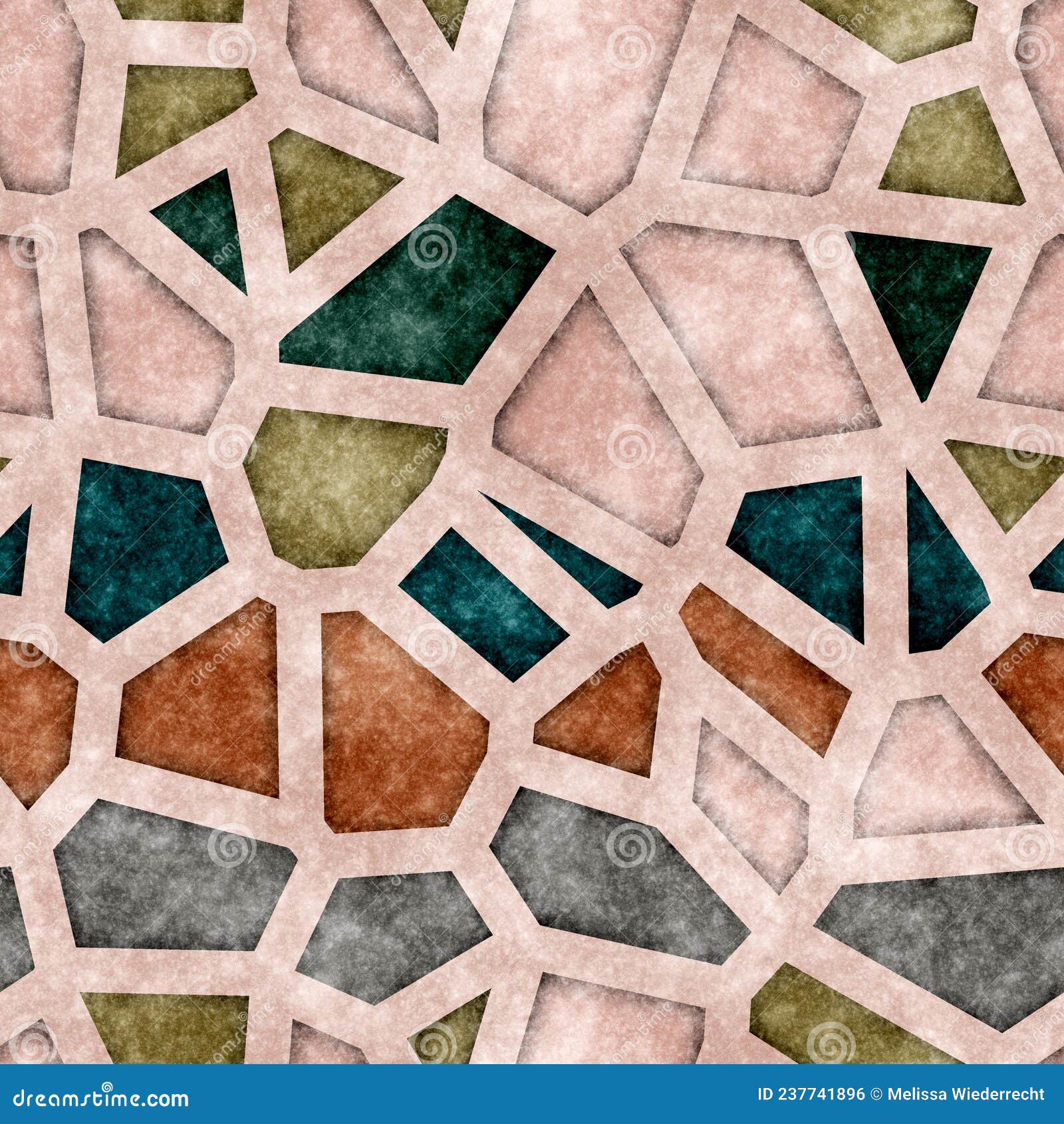 Seamless Classic Aged Motif Tile Surface Pattern Design for Print Stock ...