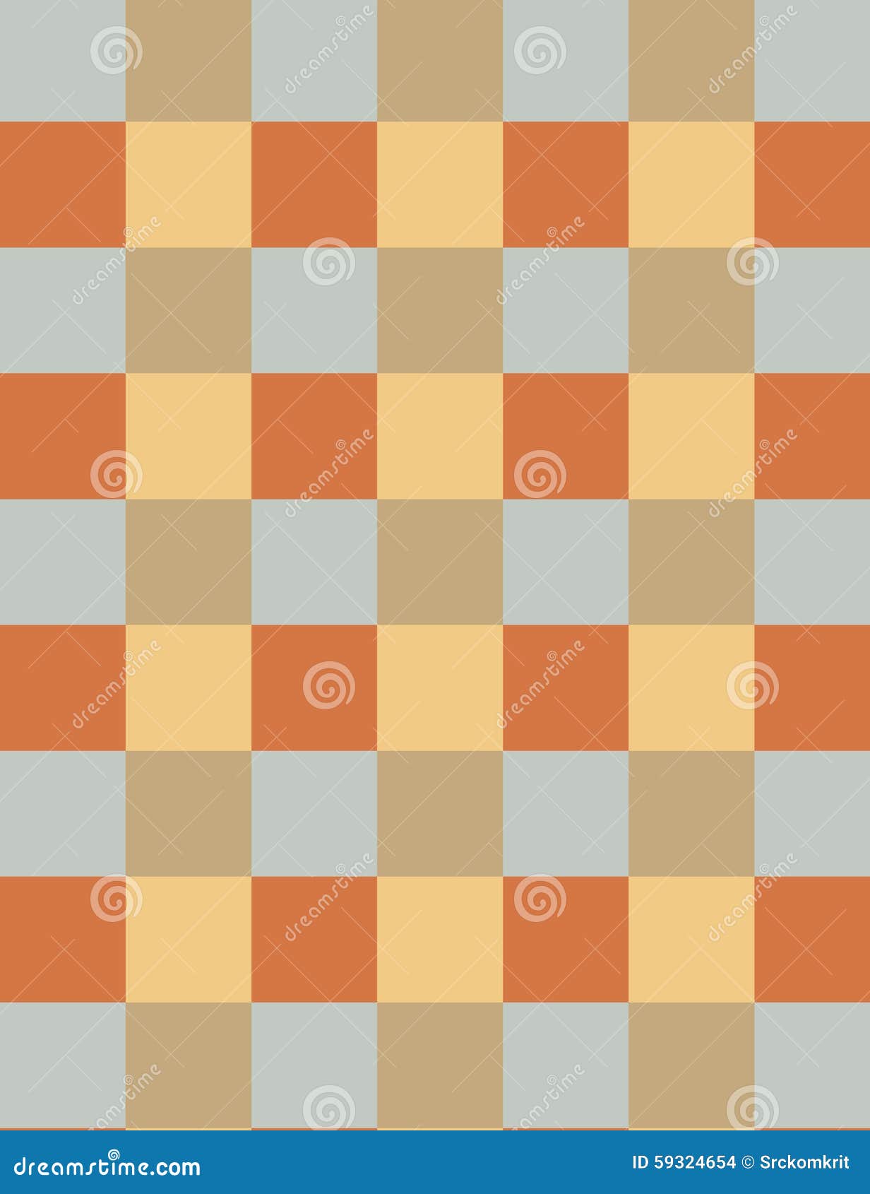 Seamless Classic Brown Checkered Stock Illustration - Illustration of ...