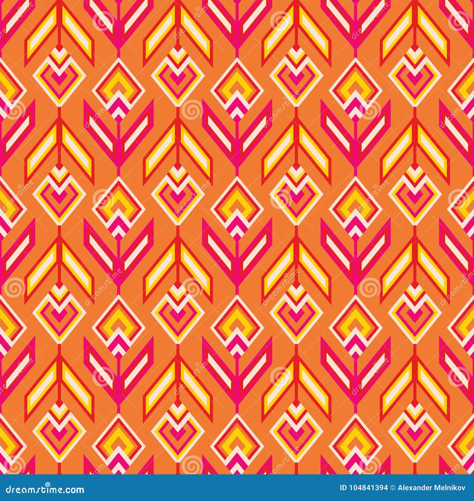 Seamless Classic Geometric Pattern Stock Vector - Illustration of ...