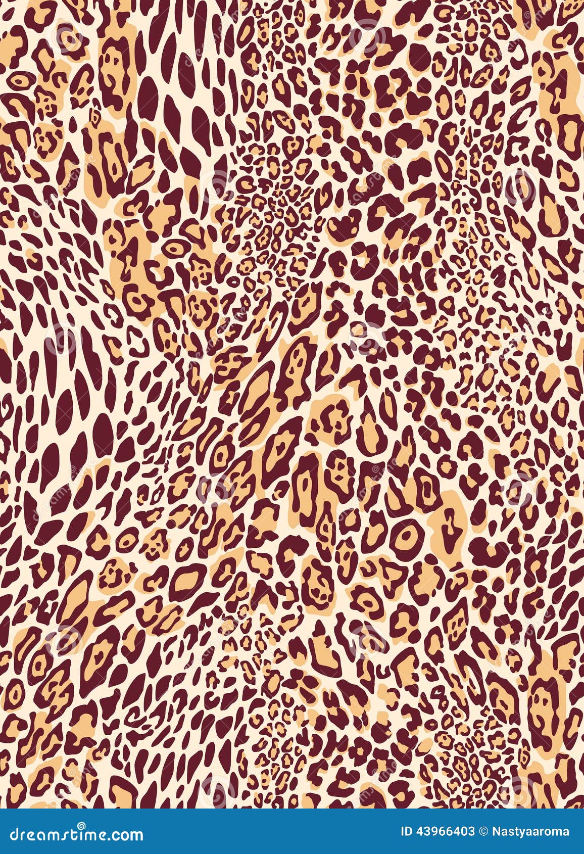 Seamless Classic Leopard Texture Pattern. Stock Vector - Illustration ...