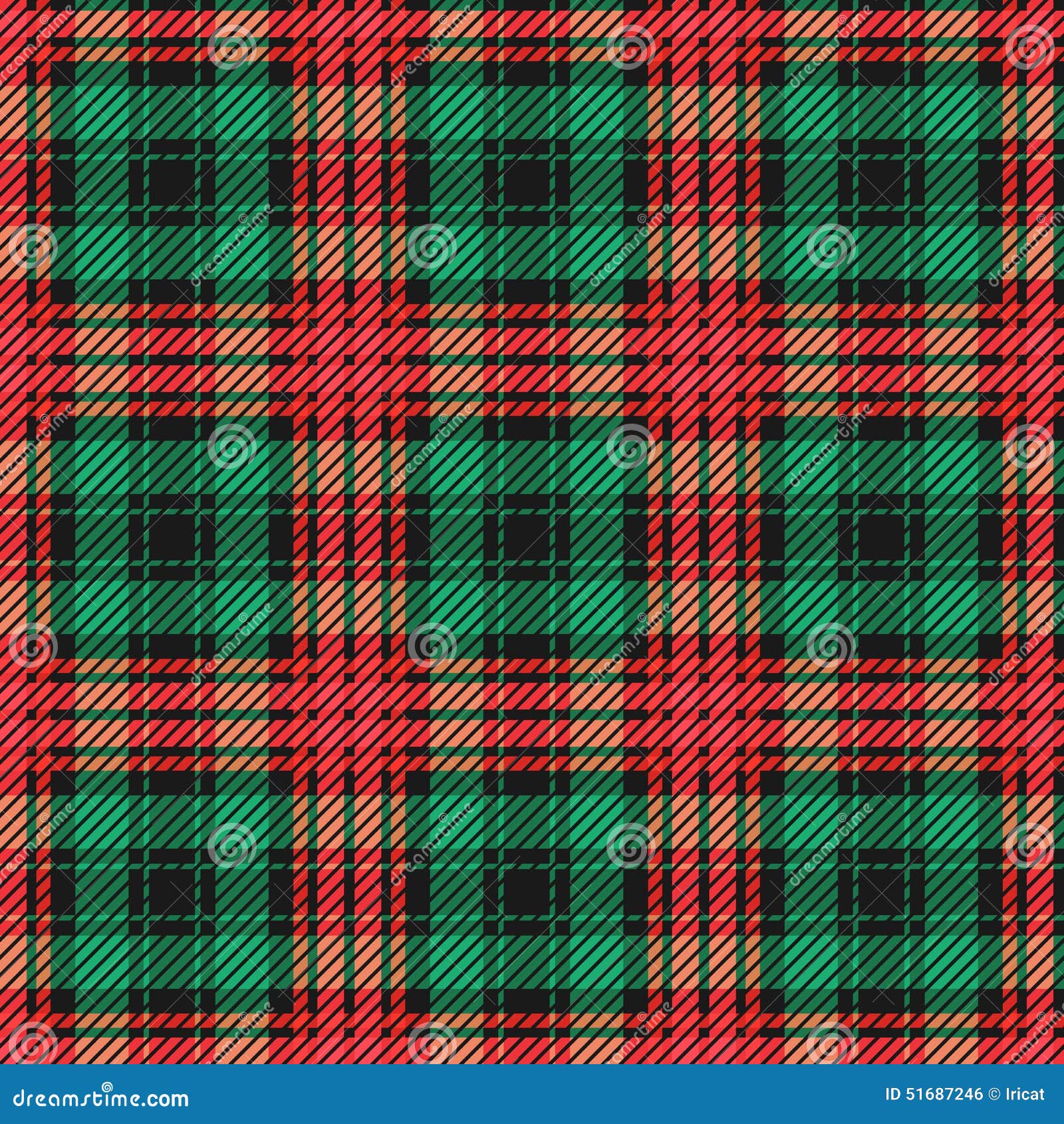 Seamless Classic Tartan Pattern. Stock Vector - Illustration of green ...