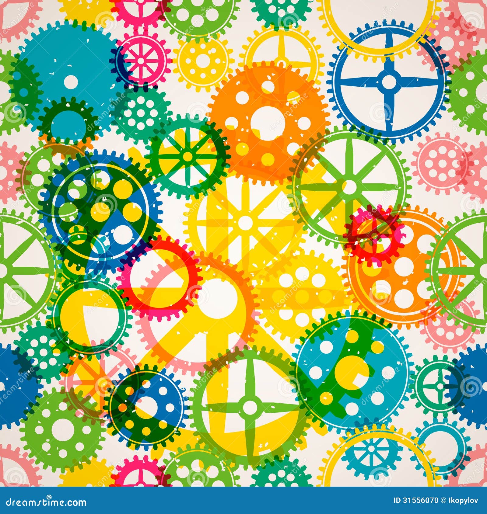 Clockwork Background With Sample Logo Cartoon Vector | CartoonDealer ...