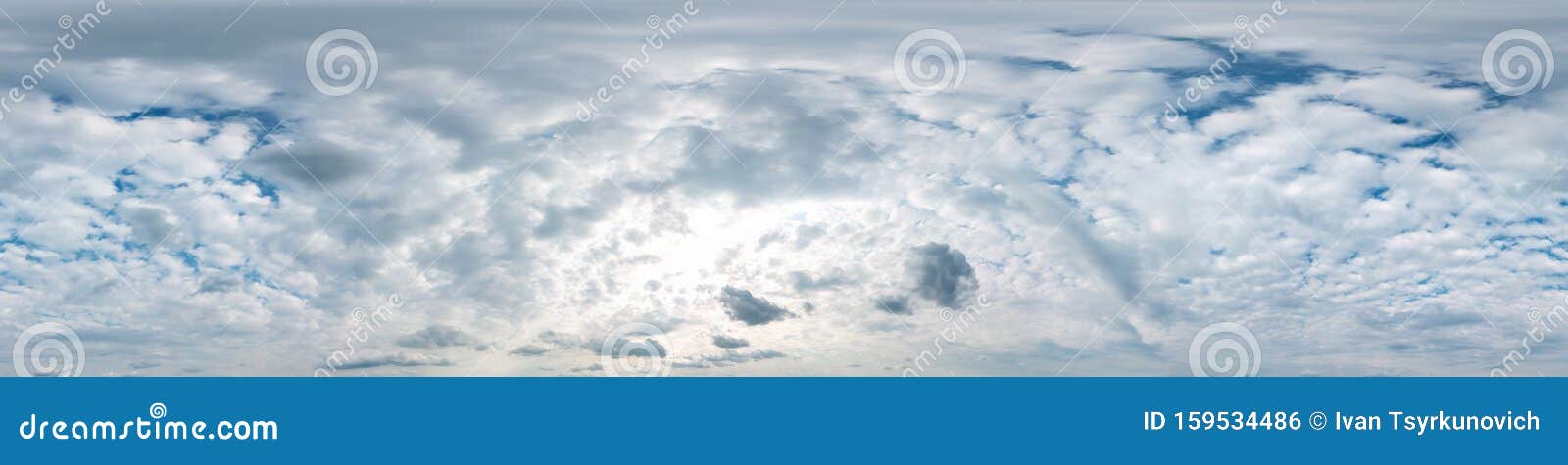 Seamless Cloudy Blue Sky Hdri Panorama 360 Degrees Angle View with ...