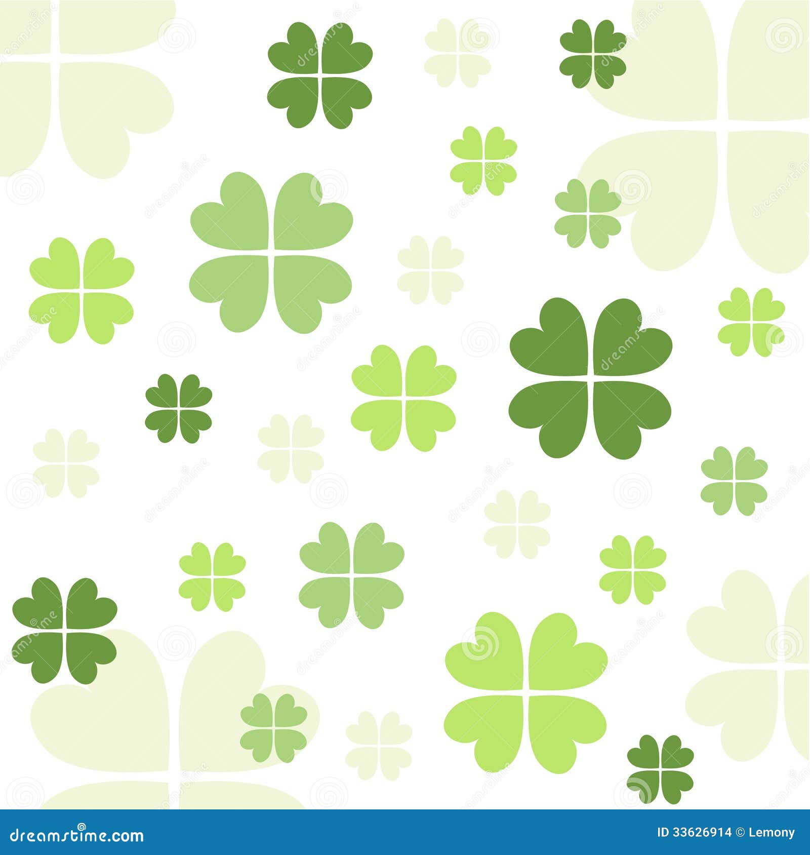 Seamless clover pattern stock vector. Illustration of paper - 33626914