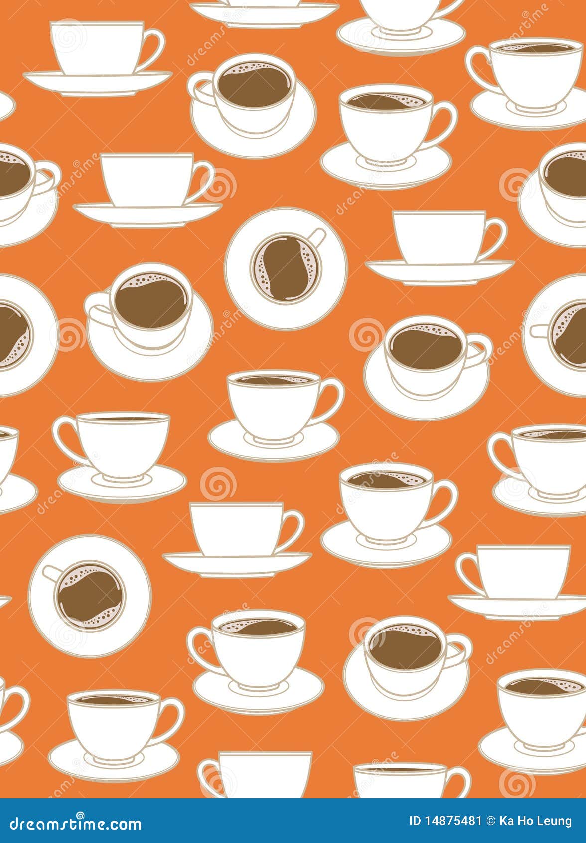 Coffee Pattern Vector Illustration | CartoonDealer.com #57996324