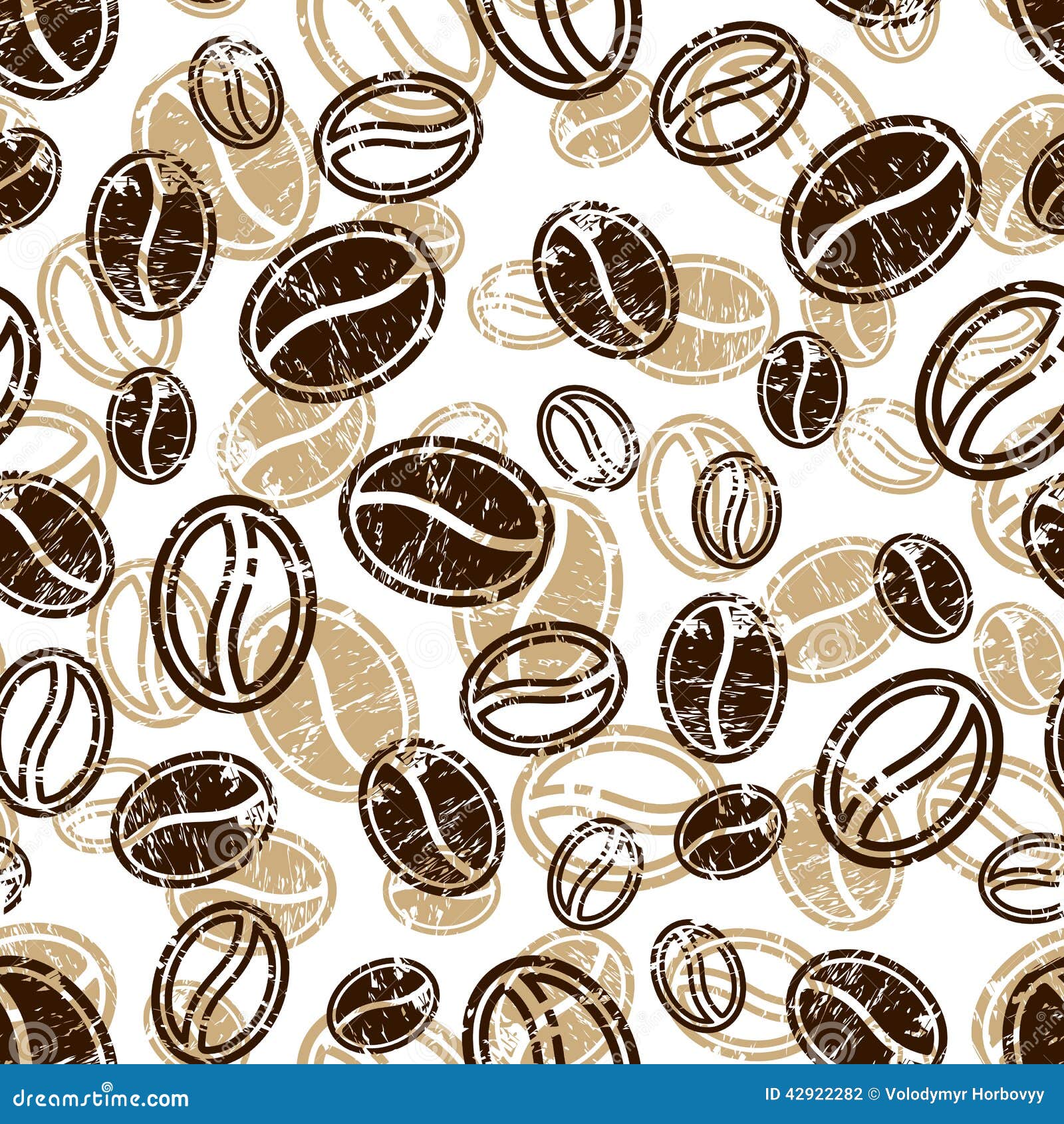 Seamless coffee pattern stock vector. Illustration of repetition - 42922282