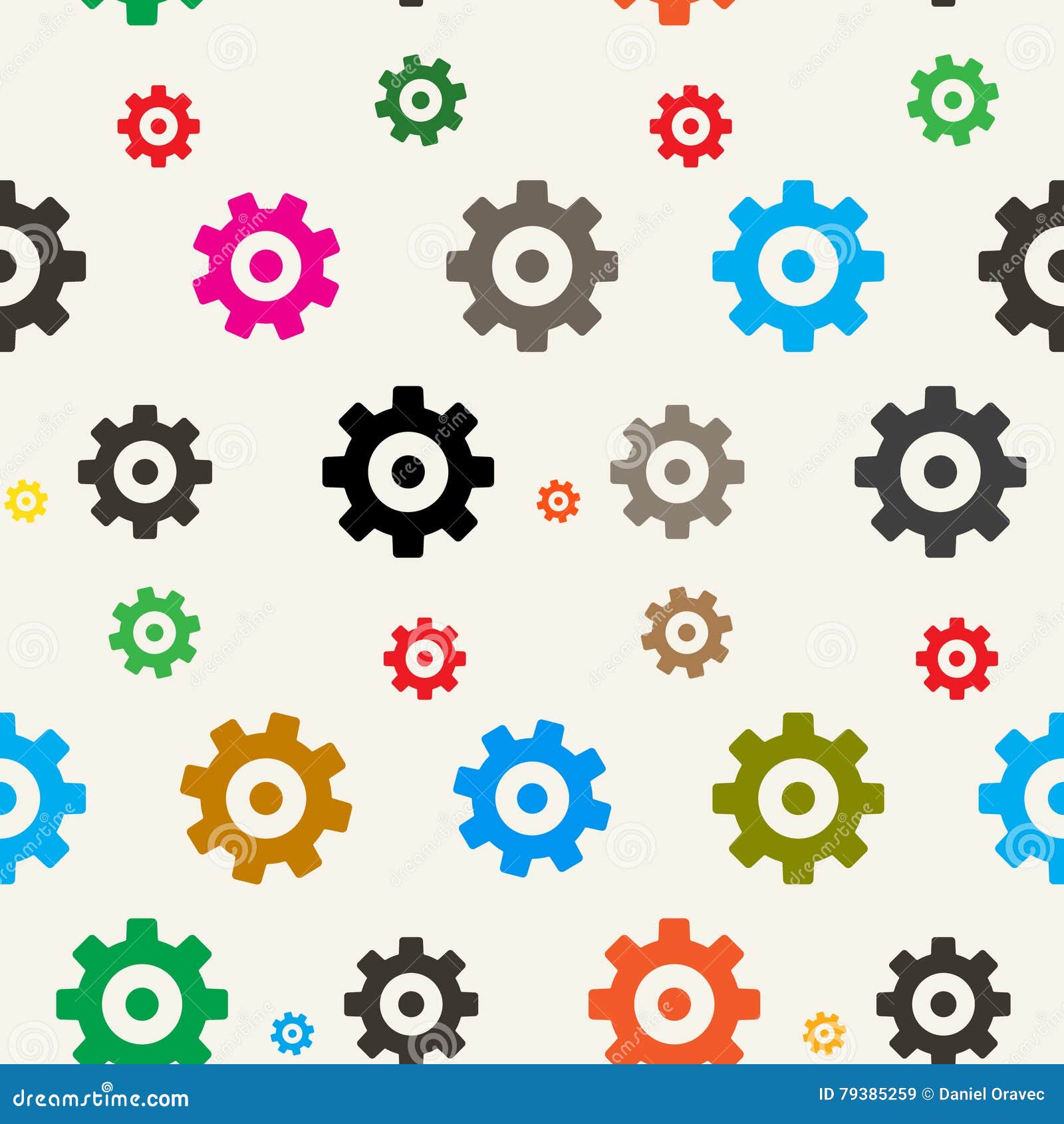 Seamless Cogs Background. stock illustration. Illustration of clock ...