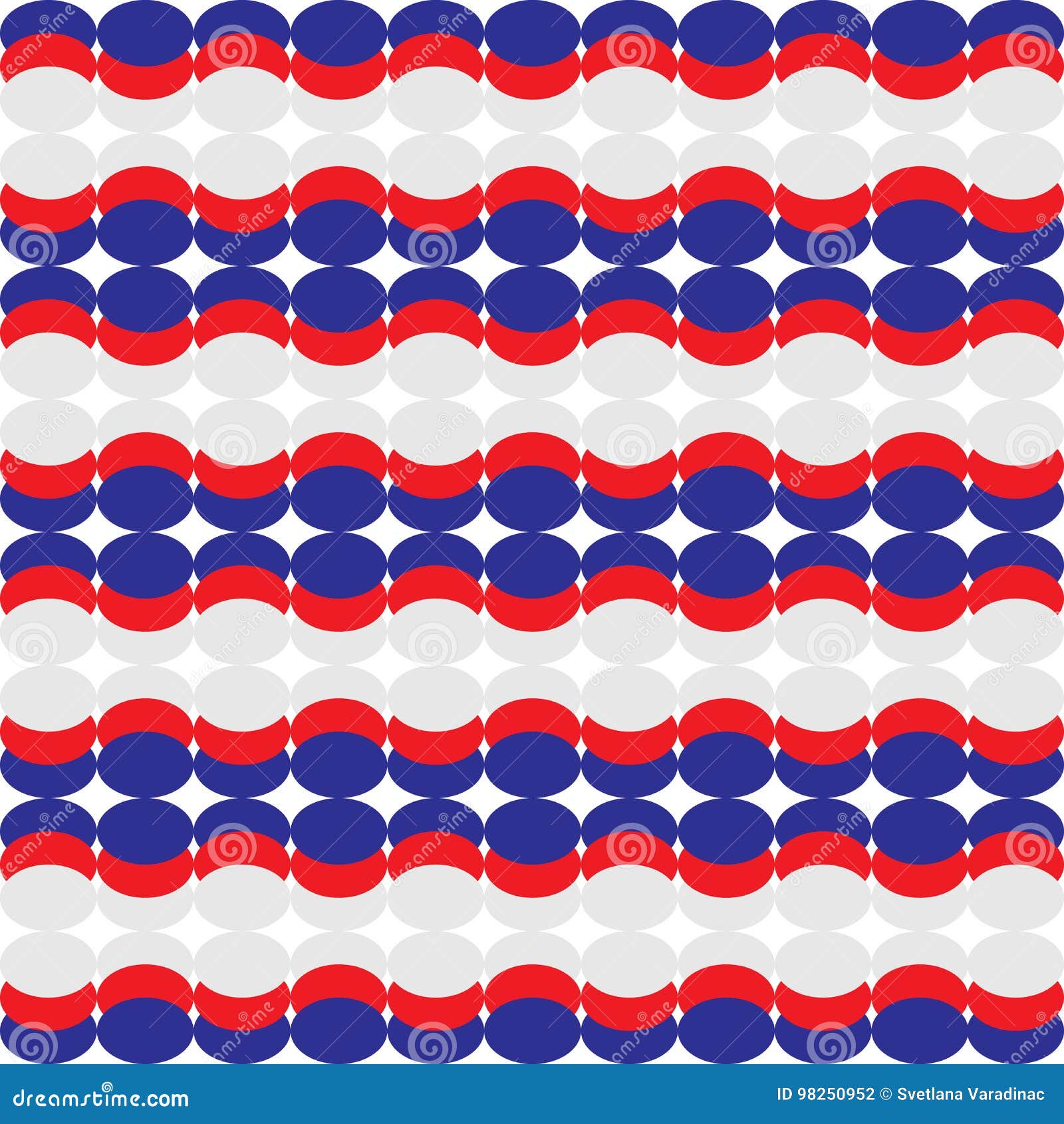 Seamless Color Ellipse Pattern or Texture Stock Vector - Illustration ...