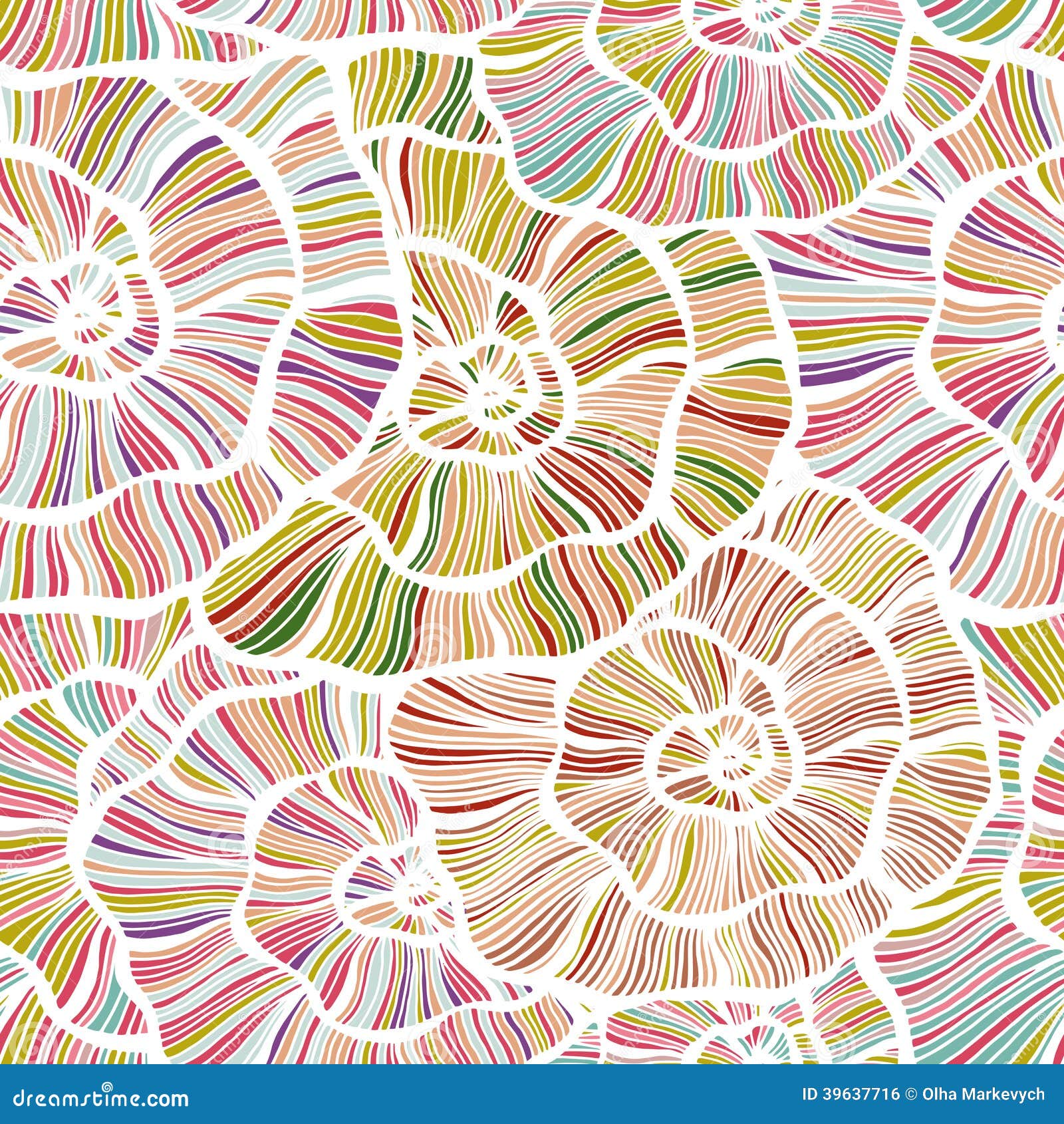 Seamless Color Floral Background Stock Vector - Illustration of graphic ...