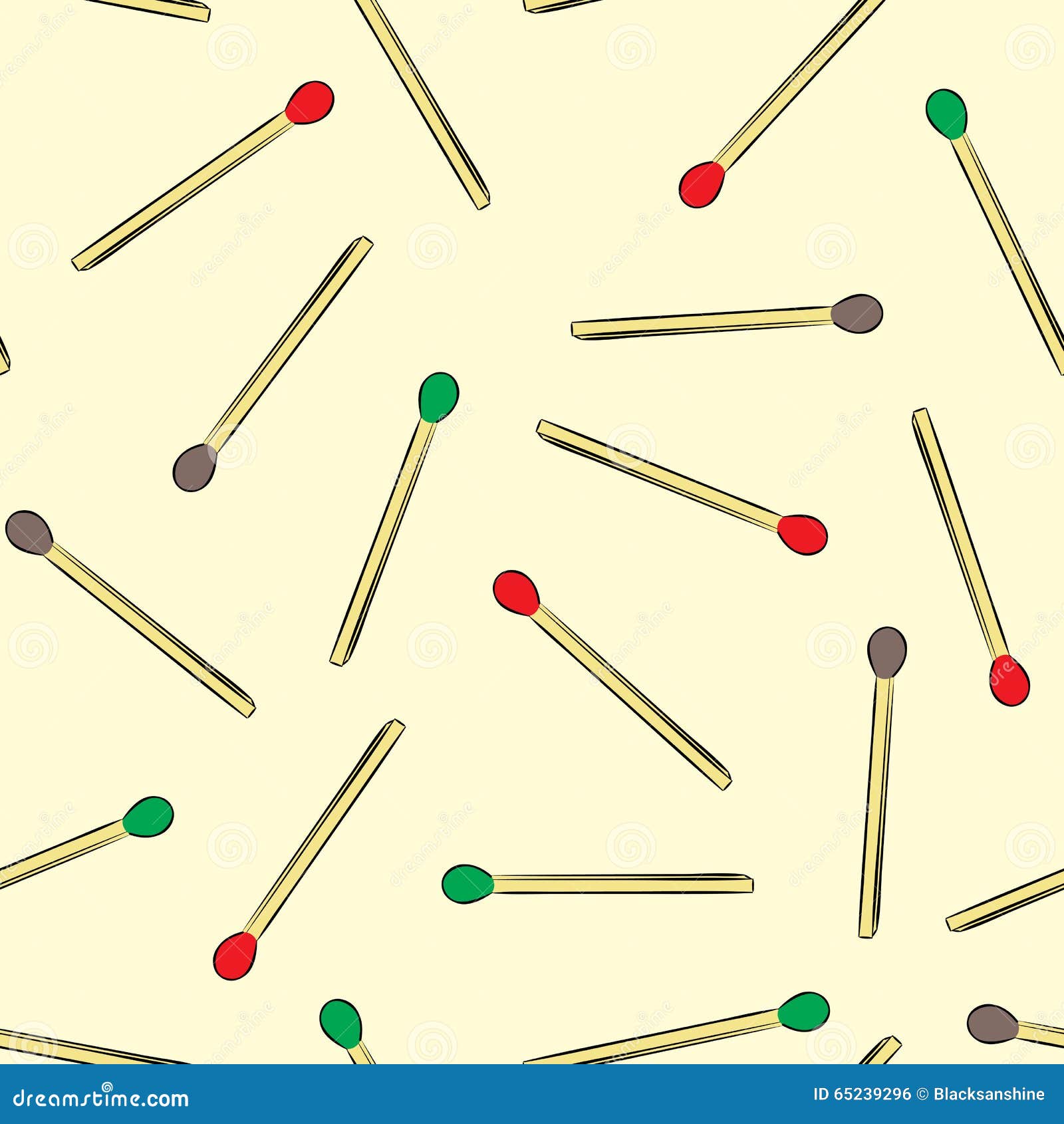 Seamless color matchsticks stock vector. Illustration of lighting ...