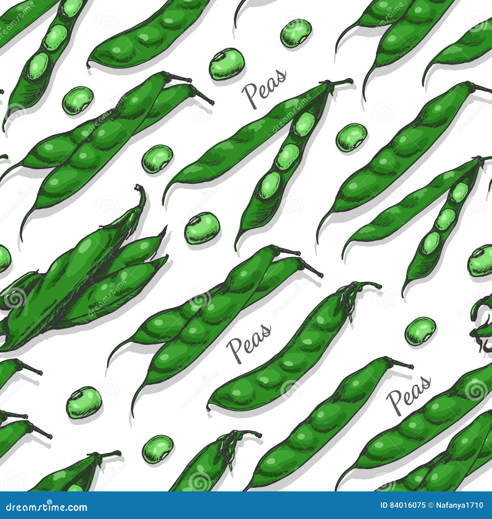 Seamless Color Pattern with Beans Stock Vector - Illustration of color ...