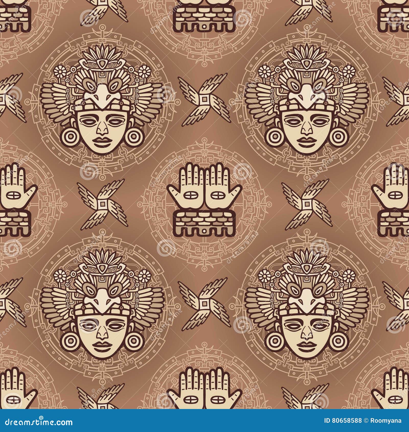 Seamless Color Pattern from Decorative Elements Based on Motives of Art ...