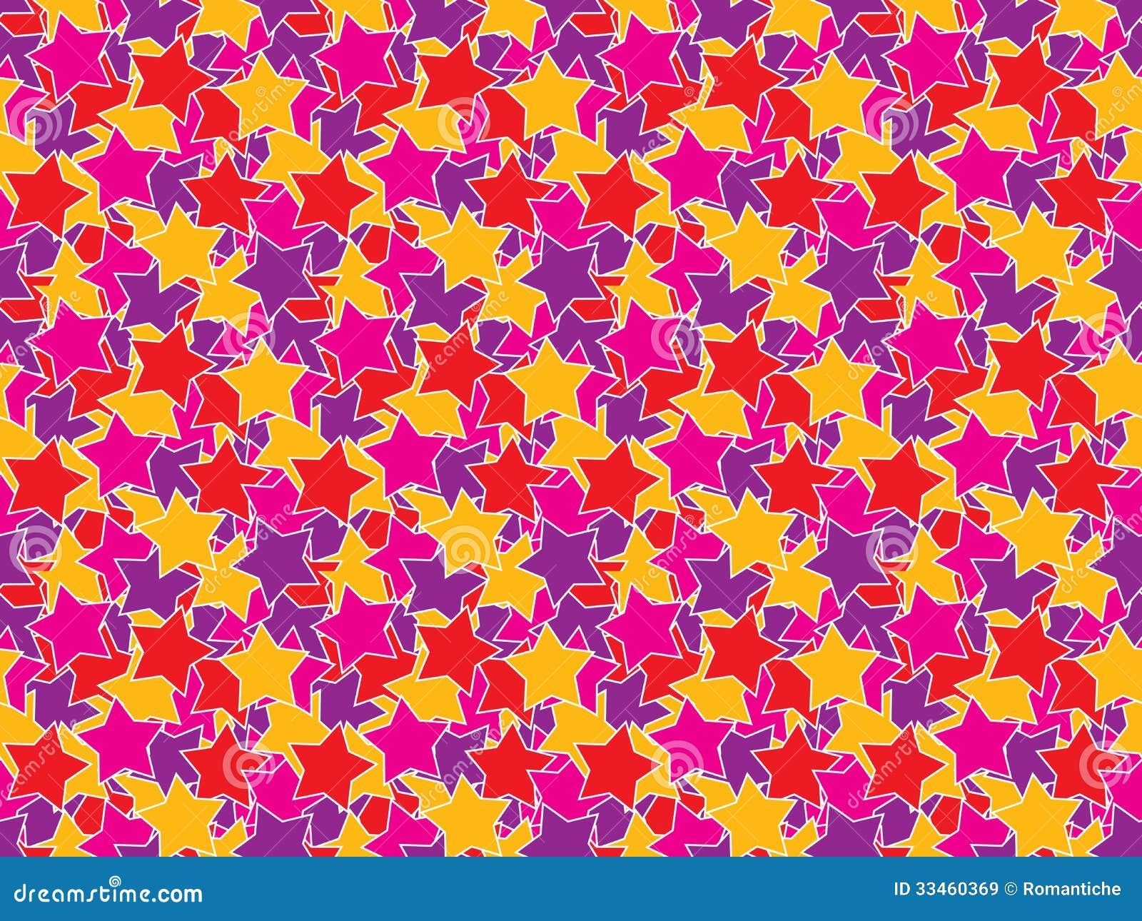 Seamless Color Stars Pattern Stock Vector - Illustration of wrapper ...