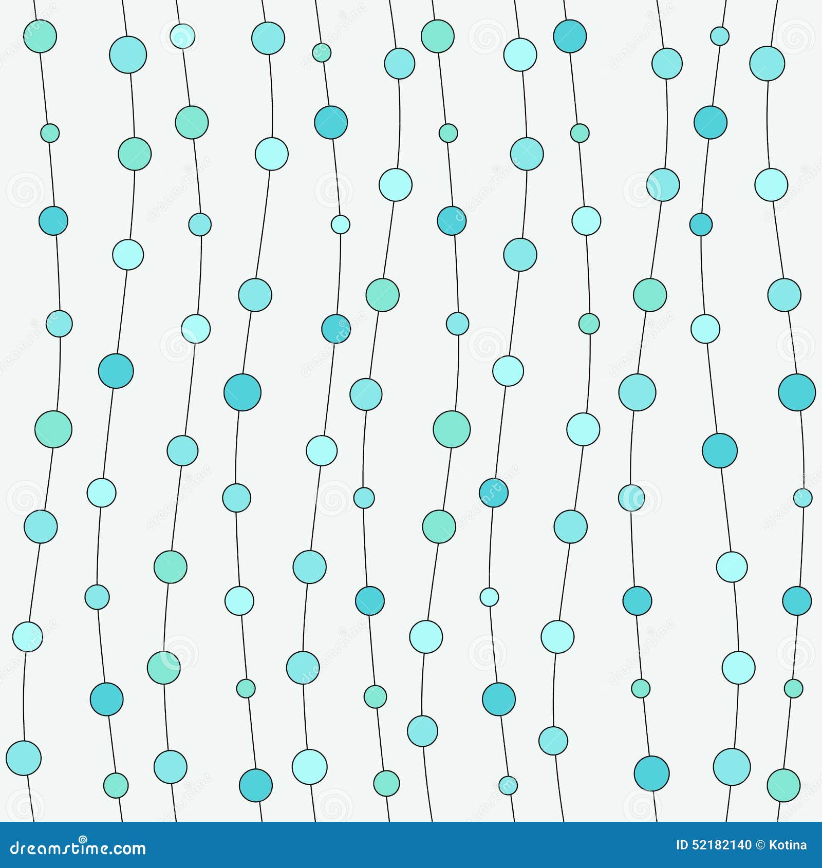 Seamless Colorful Abstract Beads Pattern. Endless Pattern with Lines ...