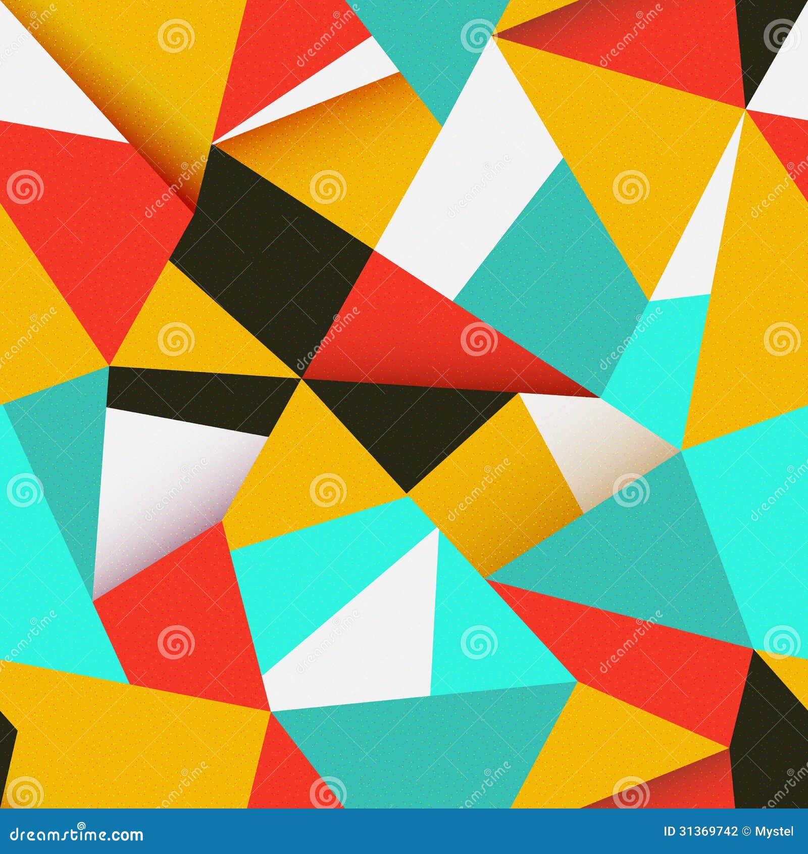 Seamless Colorful Abstract Retro Background Stock Vector - Illustration ...