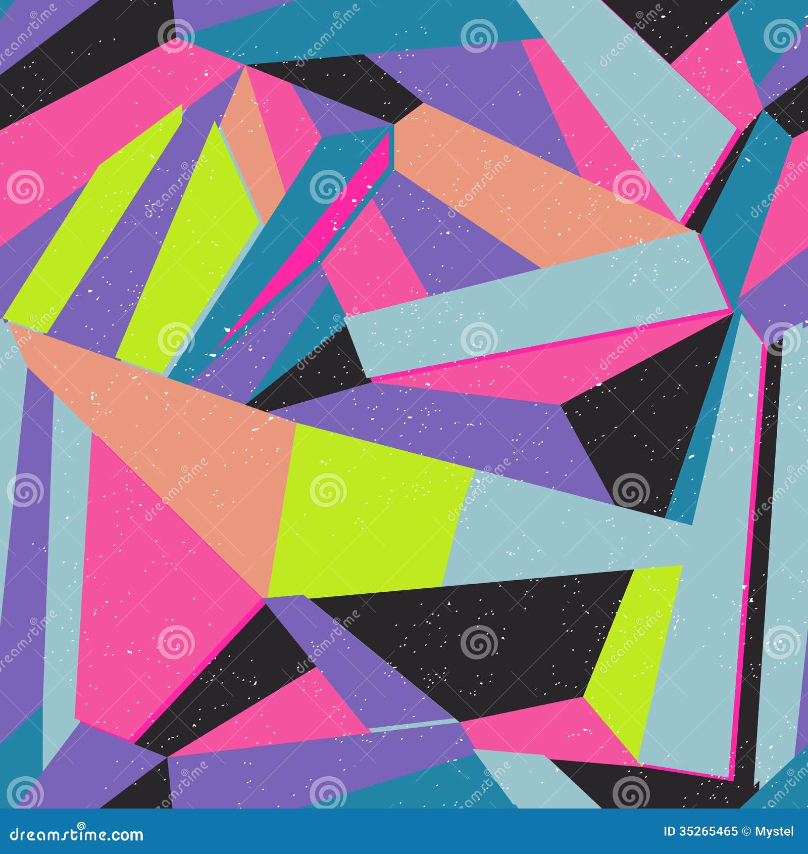 Seamless Colorful Abstract Retro Background Stock Illustration ...