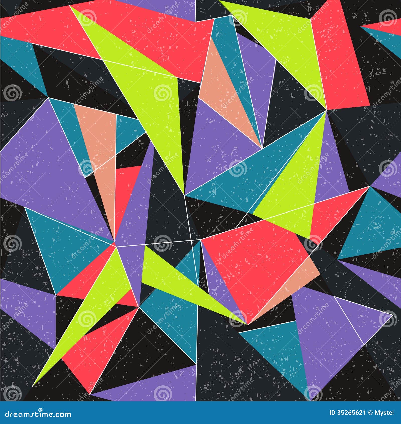 Seamless Colorful Abstract Retro Background Stock Vector - Illustration ...