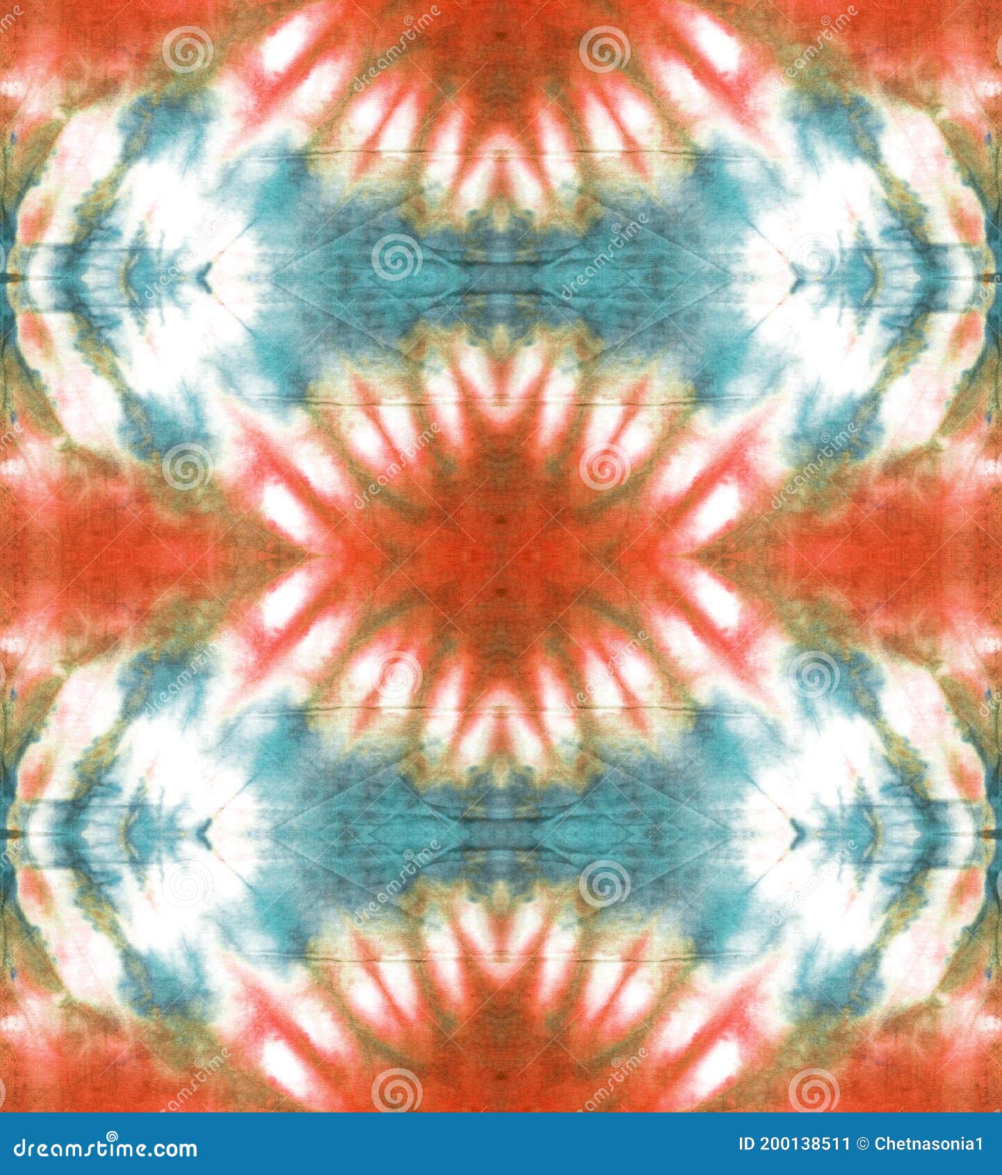 Seamless Colorful Abstract Tie-dye Design Pattern Cloth Stock ...